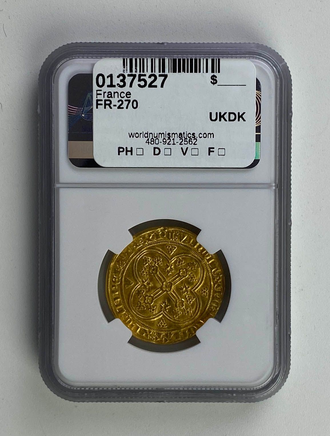 FRANCE, Royal. Philippe VI de Valois (of Valois). 1328-1350. AV Écu d ...