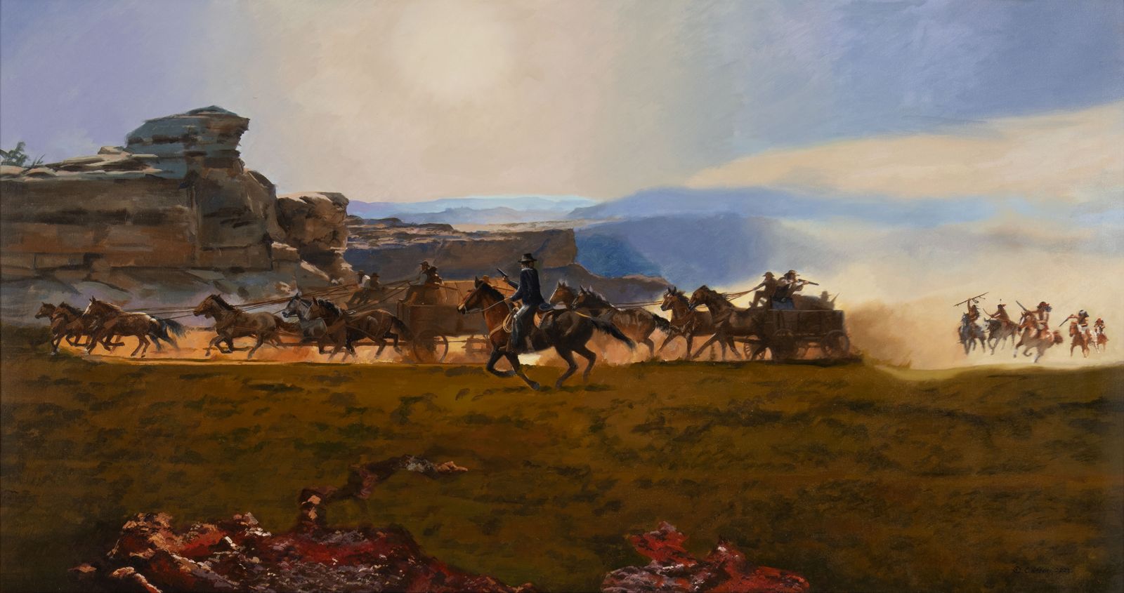 Jim Carson (1942- ), Run for Your Life, 2025 | Jackson Hole Art Auction LLC