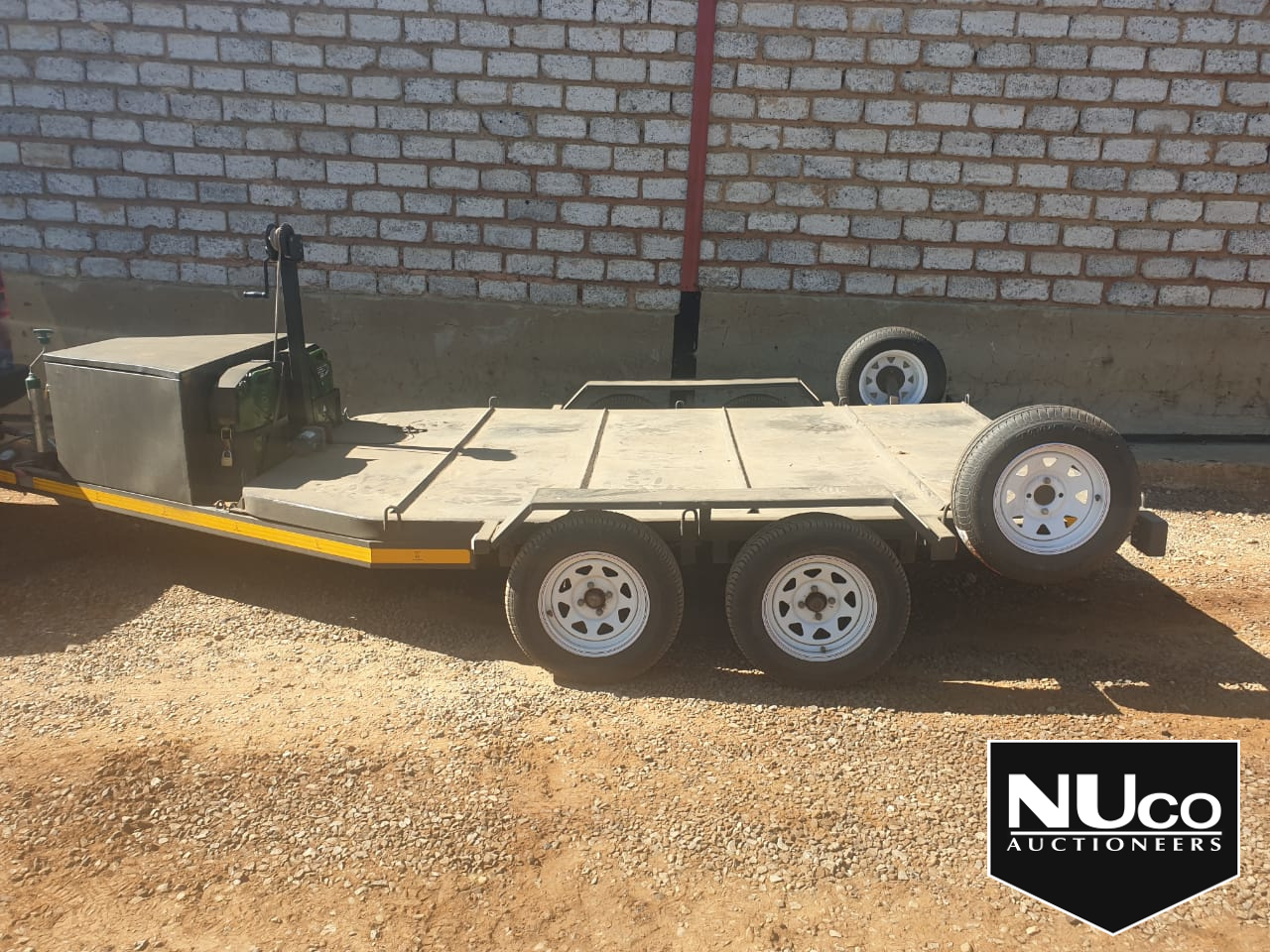BREAKNECK DOUBLE AXLE TRAILER WITH 2X SPARE WHEELS | NUco Auctioneers