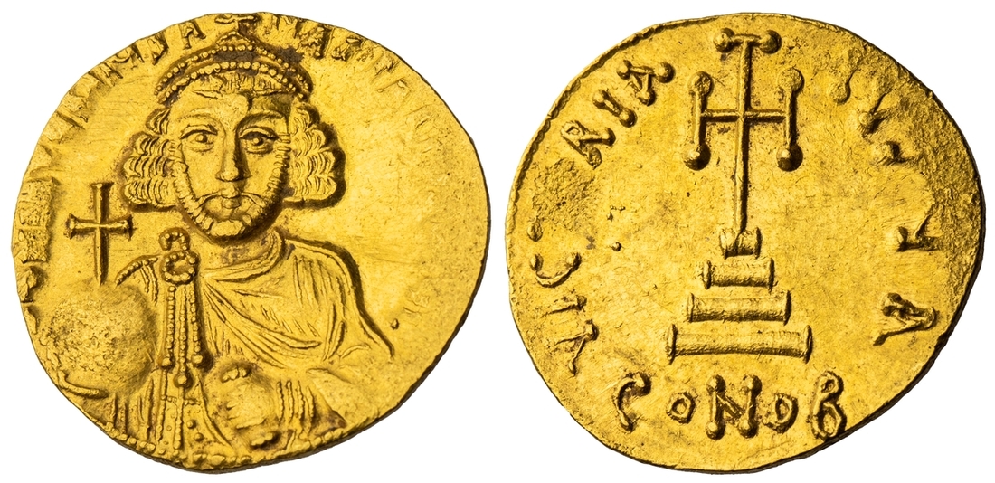 Byzantine Empire, Anastasius II (Artemius) (713-715), AV Solidus, D N ...