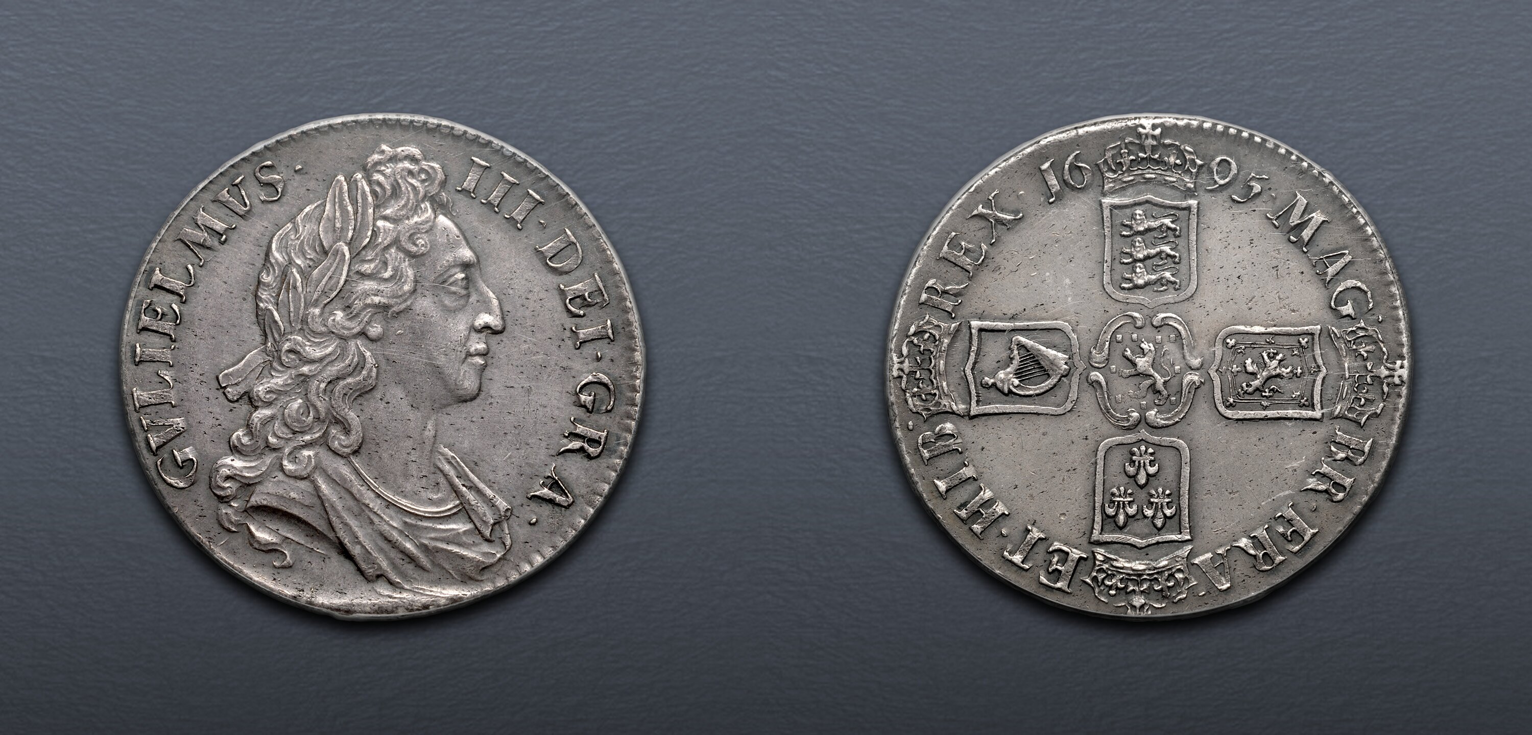 STUART (ORANGE). William III. 1694-1702. AR Crown. Dated 1695 and ...