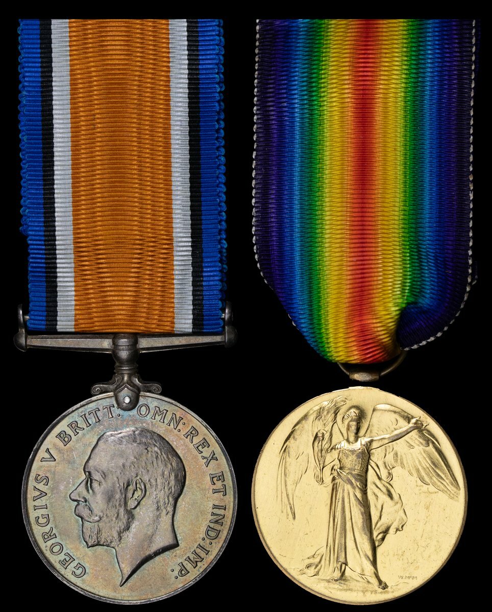 A Great War Casualty Pair to Driver E. Cottrell, Royal Army Service ...