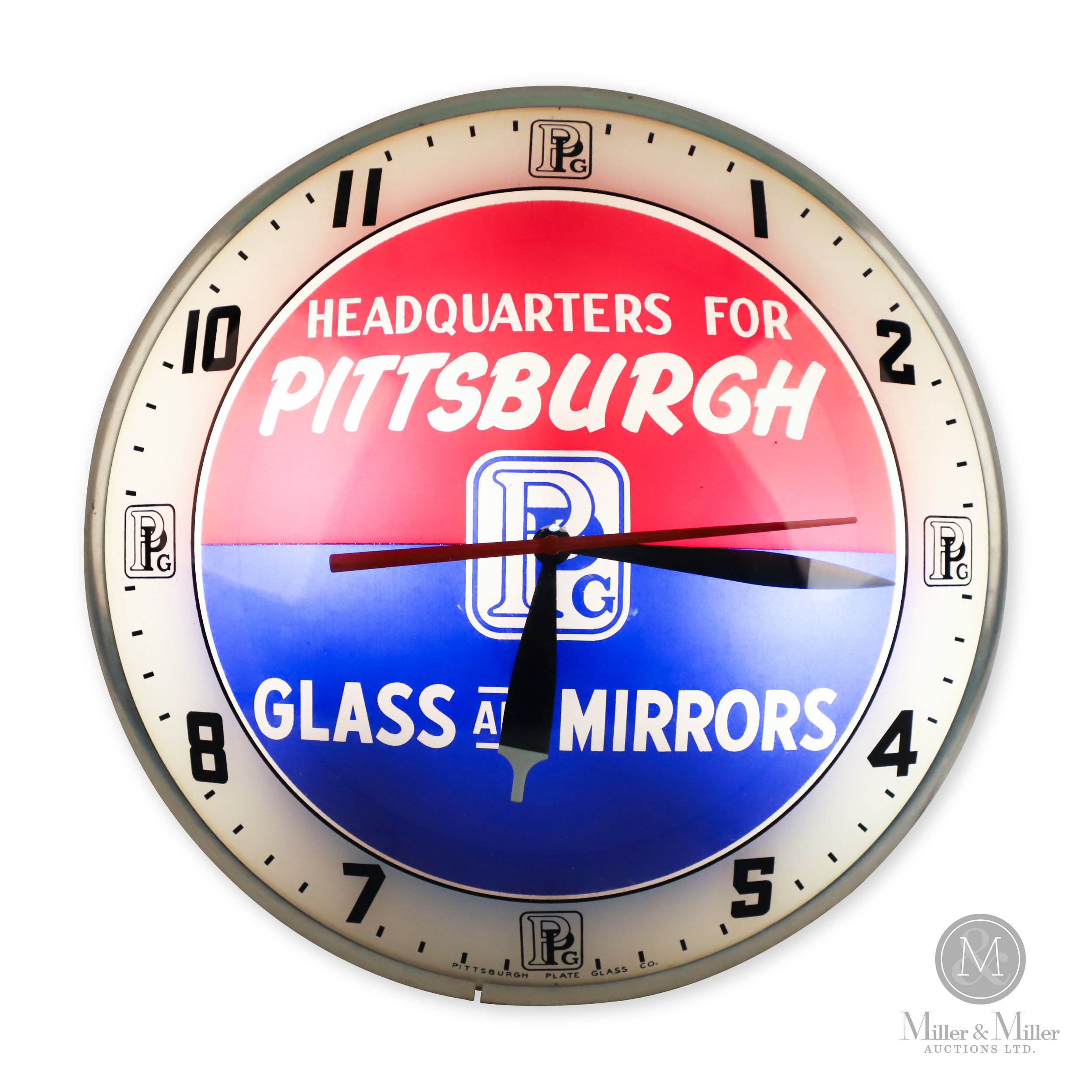 Pittsburgh Glass "Double Bubble" Clock | Barnebys