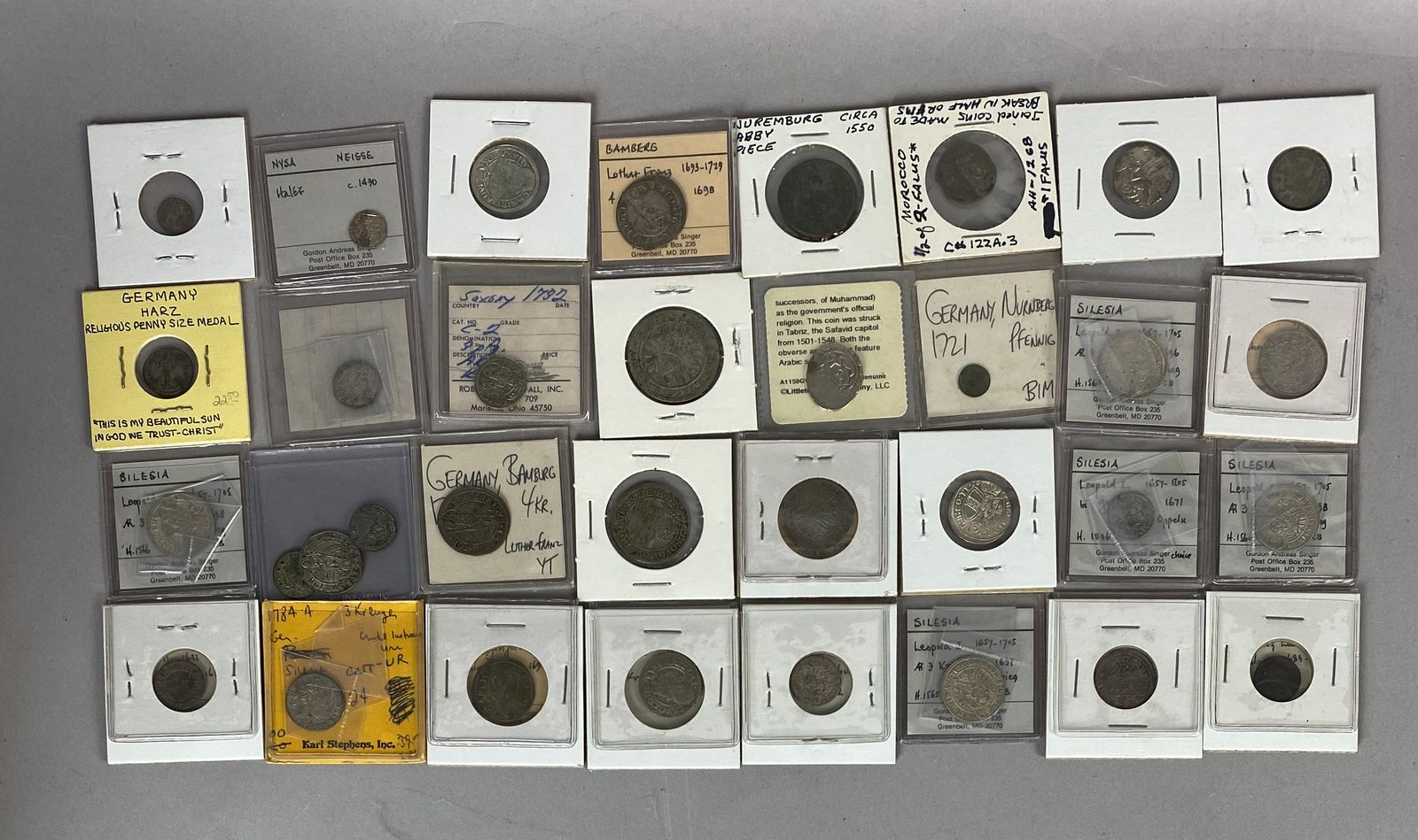 WORLD. Miscellaneous. Lot of thirty-three (33) mostly European AR coins ...