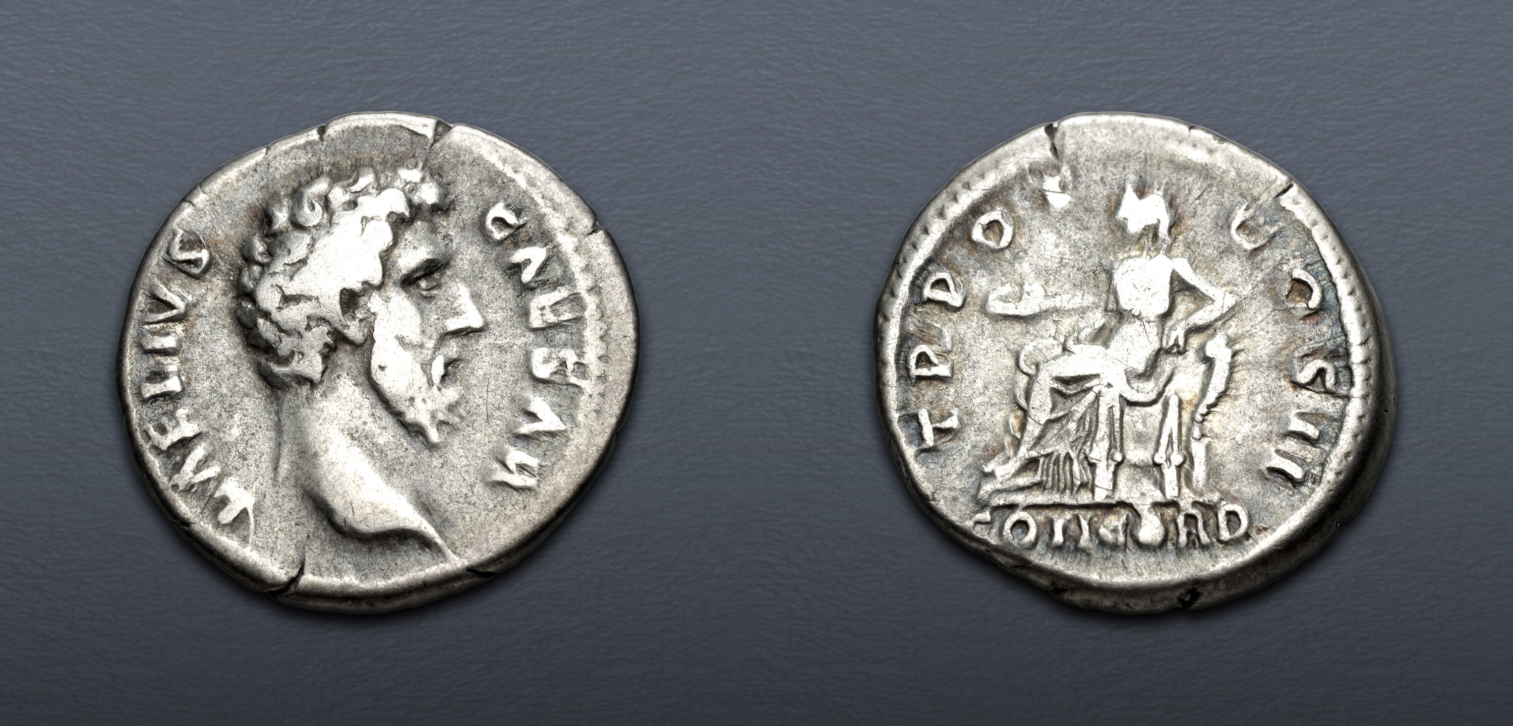 Aelius. Caesar, AD 136-138. AR Denarius (18mm, 3.36 g, 6h). Rome mint ...