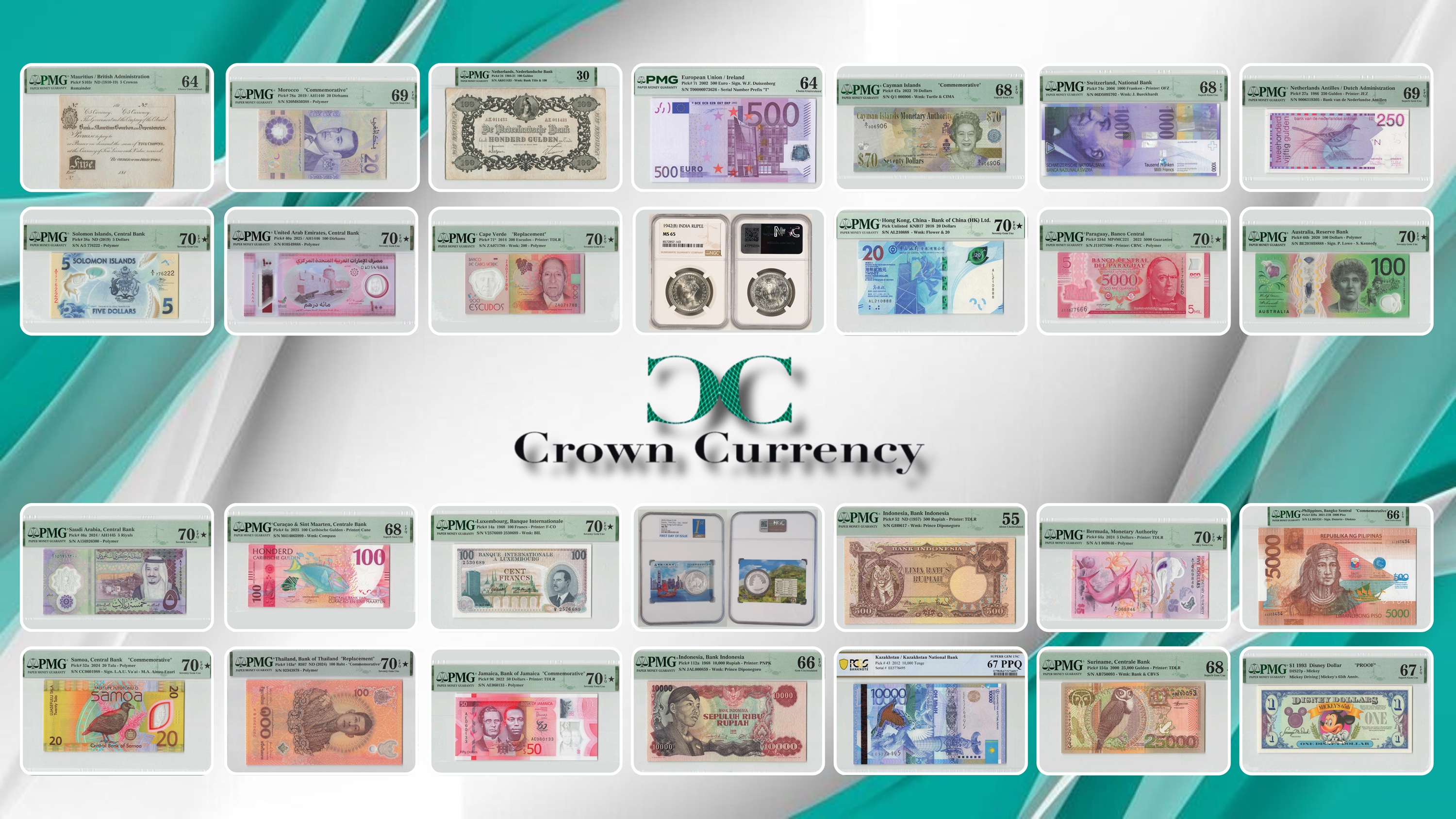 Upcoming Auctions | Crown Currency