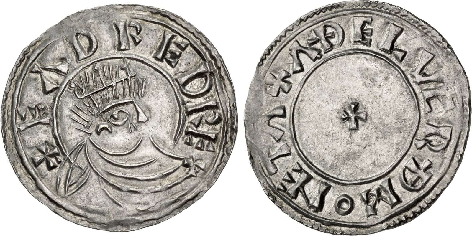 ANGLO-SAXON, Kings of Wessex. Eadred. 946-955. AR Penny (21mm, 1.33 g ...