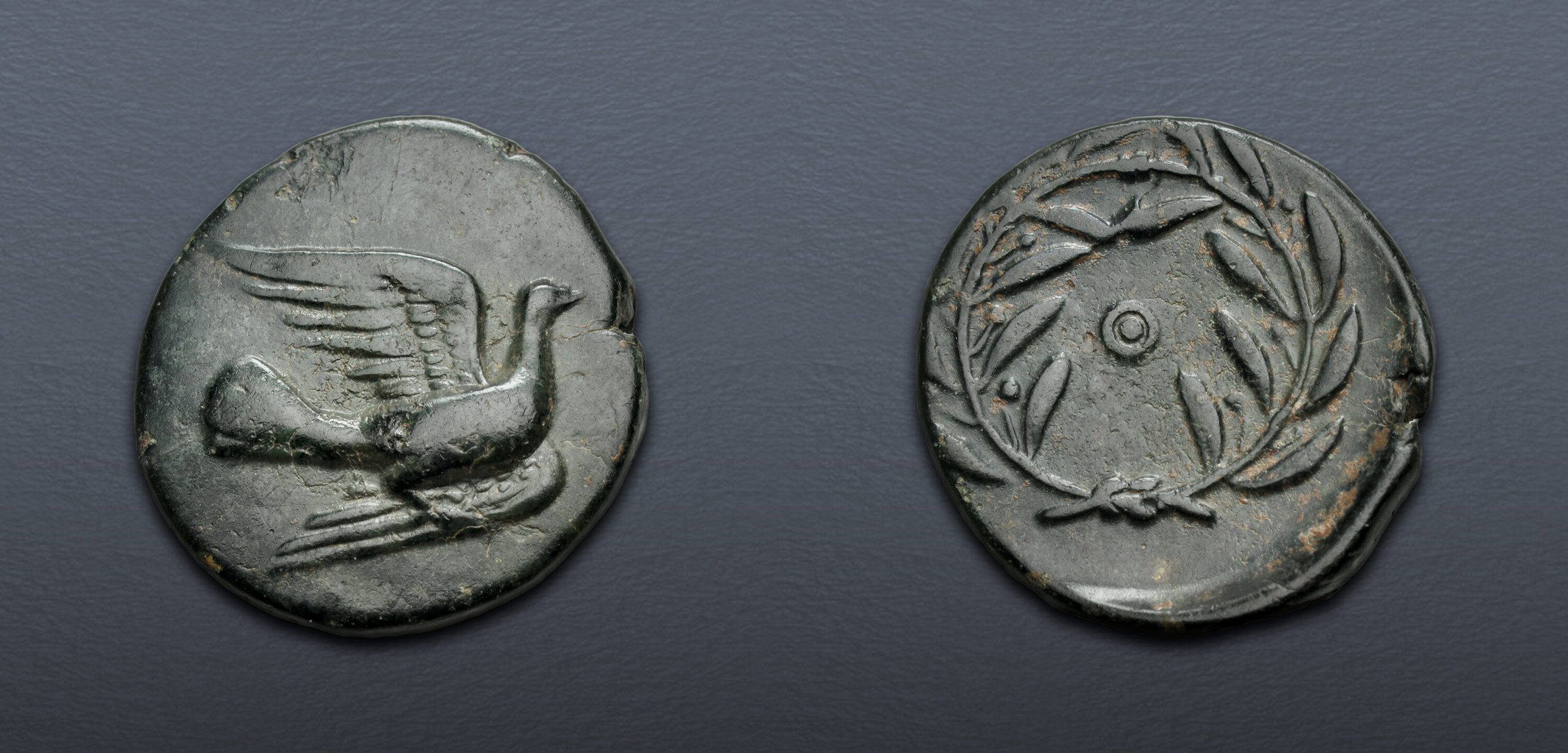 SIKYONIA, Sikyon. Circa 330-310/05 BC. Æ Dichalkon or Tetartemorion (17 ...
