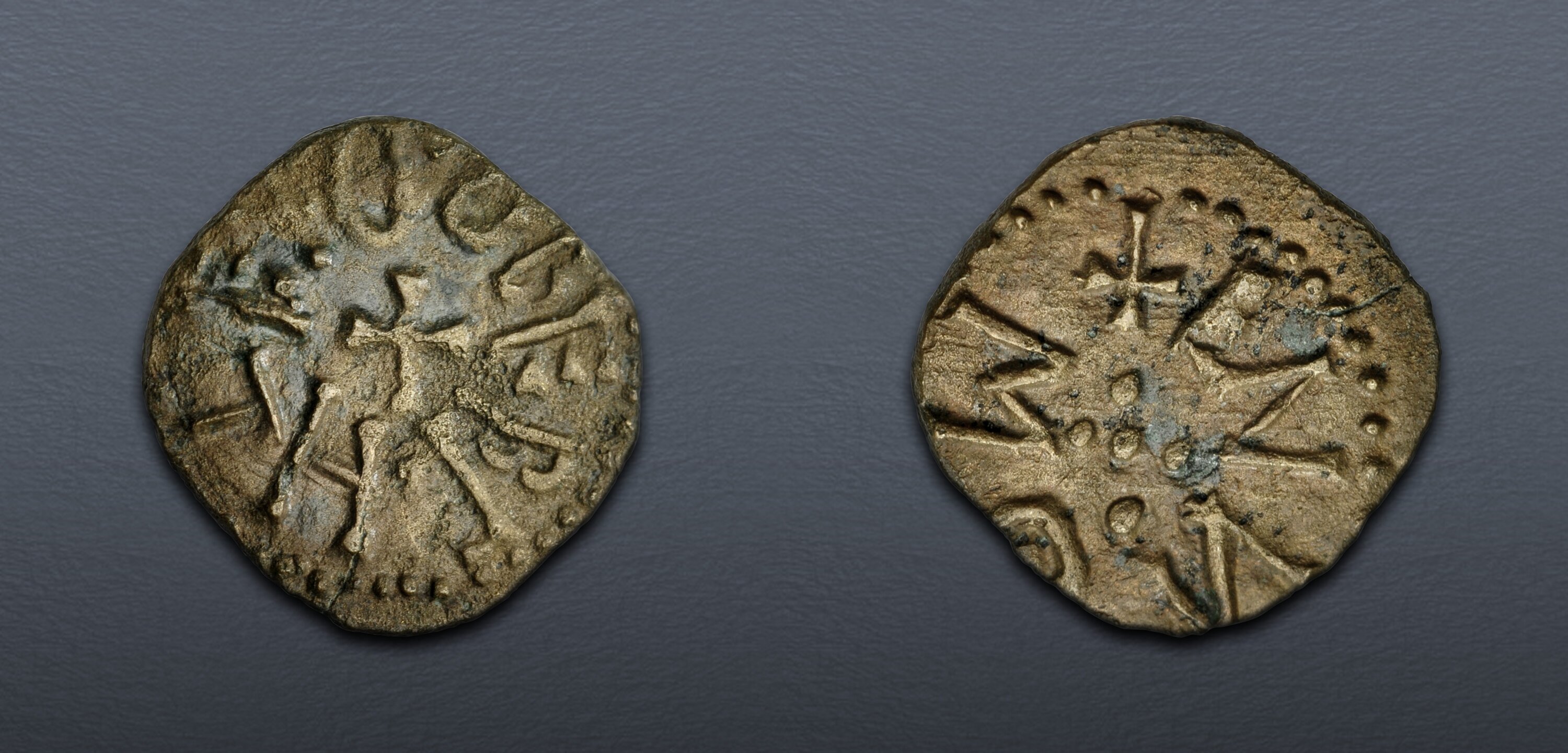 ANGLO-SAXON, Kings of Northumbria. Osberht. 849/50-867. Æ Styca (13mm ...