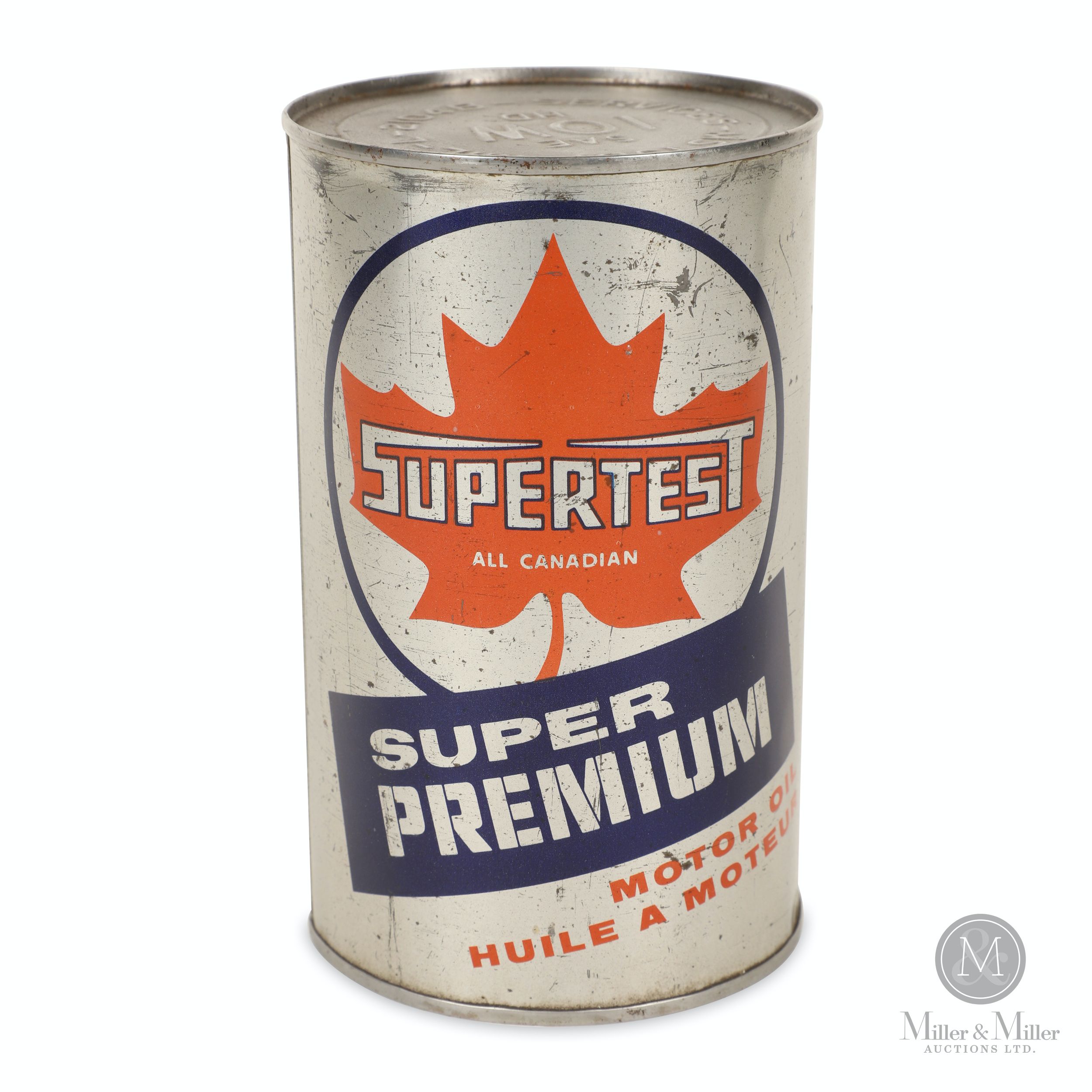 Supertest Super Premium Quart Motor Oil Tin | Barnebys