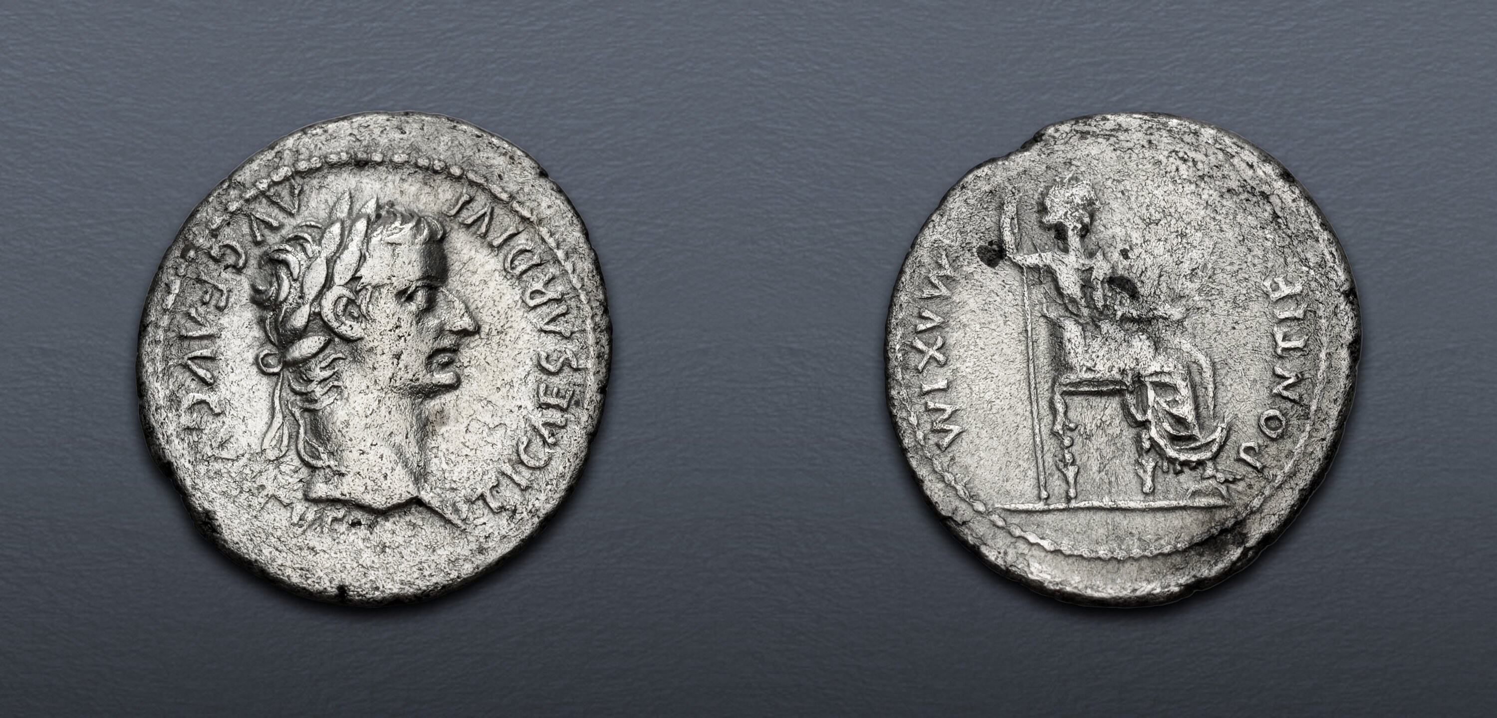 Tiberius. AD 14-37. AR Denarius (19mm, 3.30 g, 5h). “Tribute Penny ...