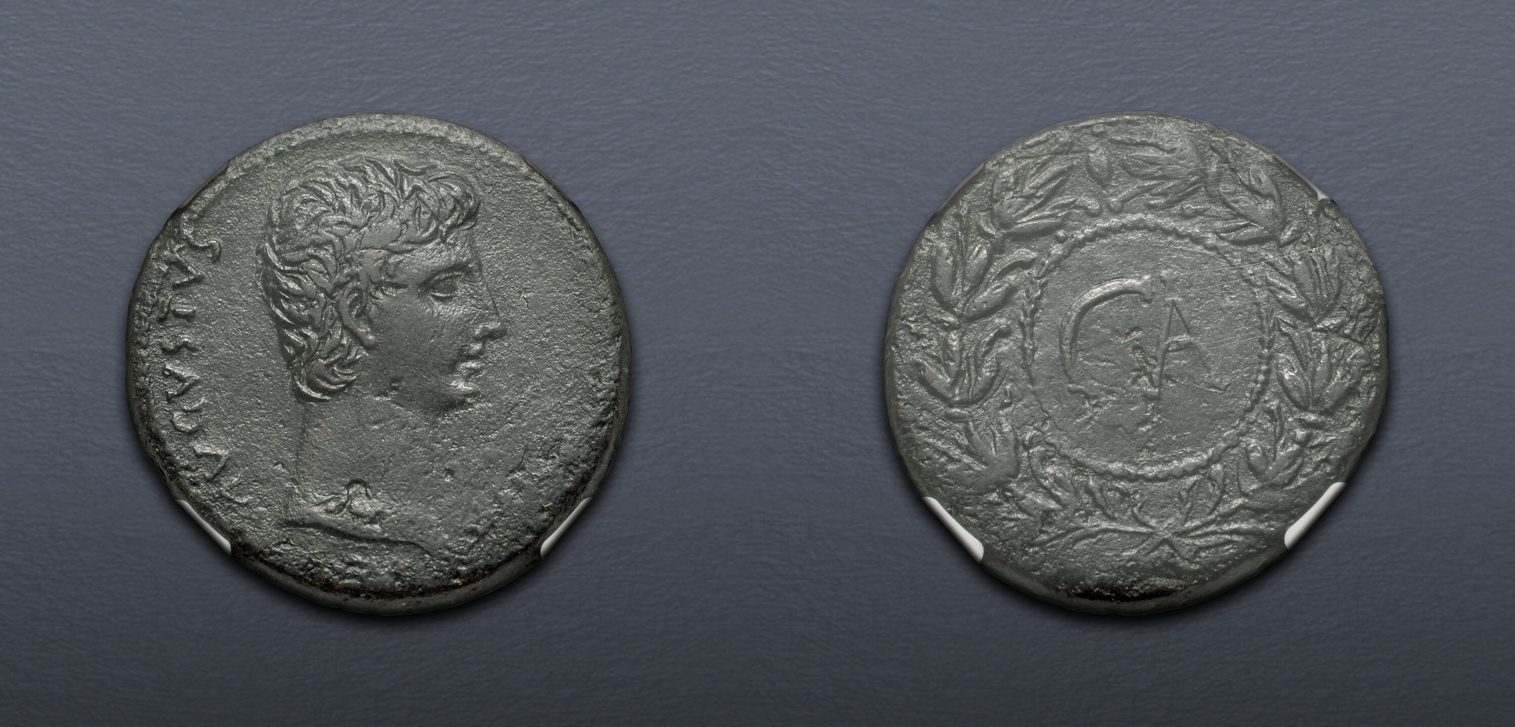 ASIA MINOR, Uncertain. Augustus. 27 BC-AD 14. Æ "Sestertius" (Æ34, 12h ...