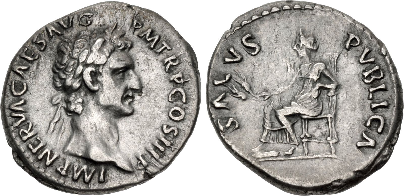 Nerva. AD 96-98. AR Denarius (18mm, 3.60 g, 6h). Rome mint. Struck AD ...