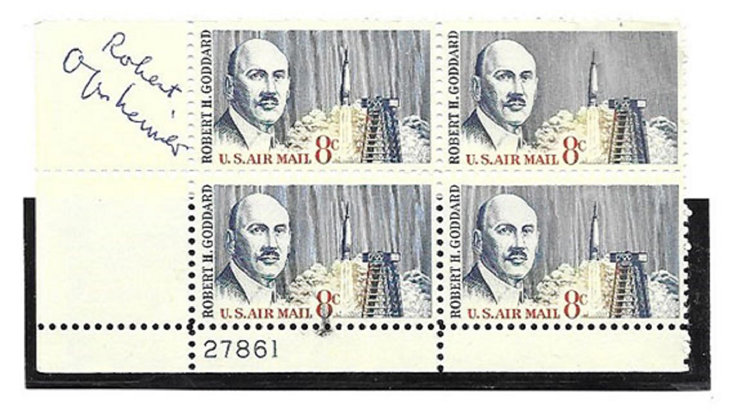 Robert Oppenheimer signed stamps - SK197 | Barnebys