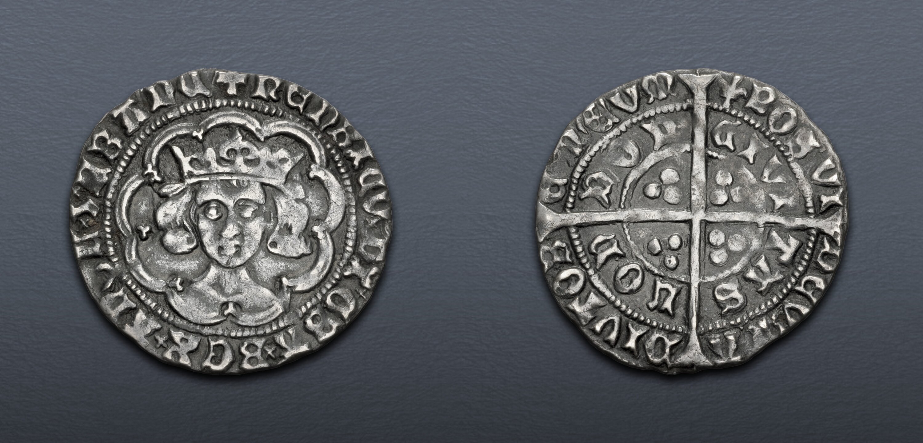 LANCASTER (Restored). Henry VI. Second reign, 1470-1471. AR Groat (26mm ...