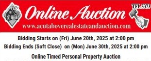 Personal Property Auction | A Cut Above Real Estate
