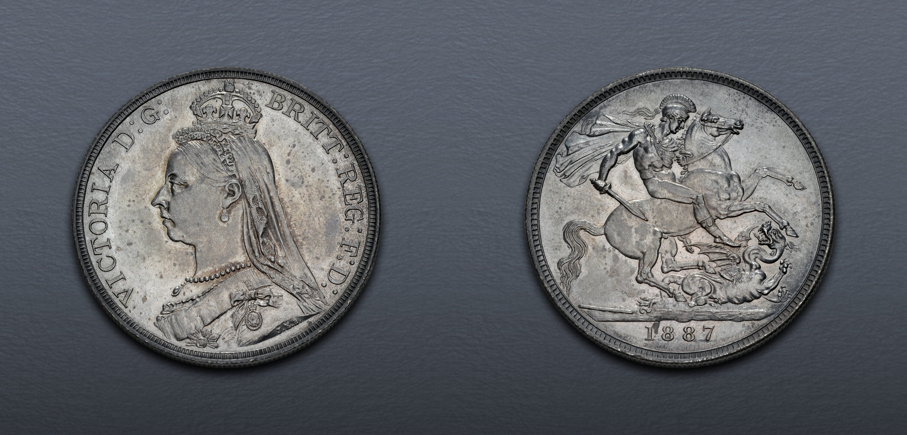 HANOVER. Victoria. 1837-1901. AR Crown. Dated 1887. AU. | Classical ...