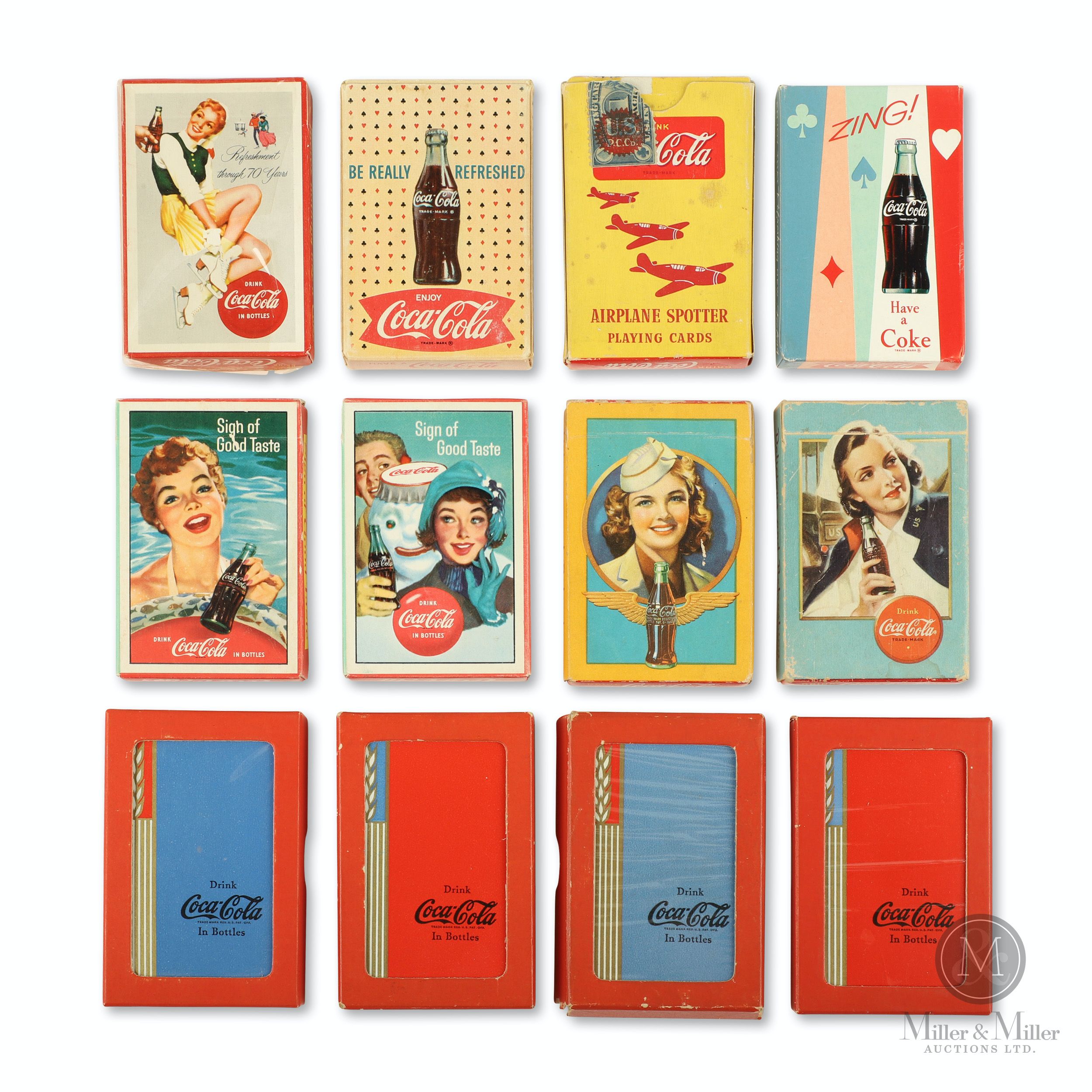 Collection of Coca-Cola Playing Card Decks | Barnebys