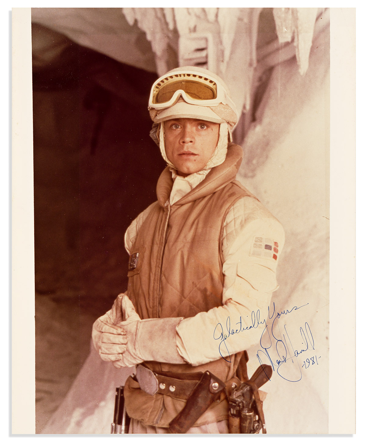 (ENTERTAINERS--STAR WARS.) HAMILL, MARK. Color Photograph Signed and ...