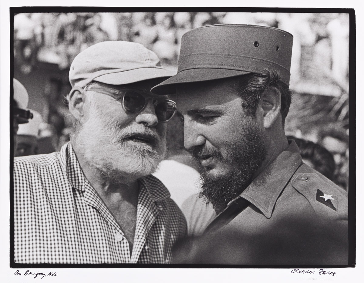 OSVALDO SALAS (1914-1992) Con Hemingway (Fidel Castro with Ernest ...