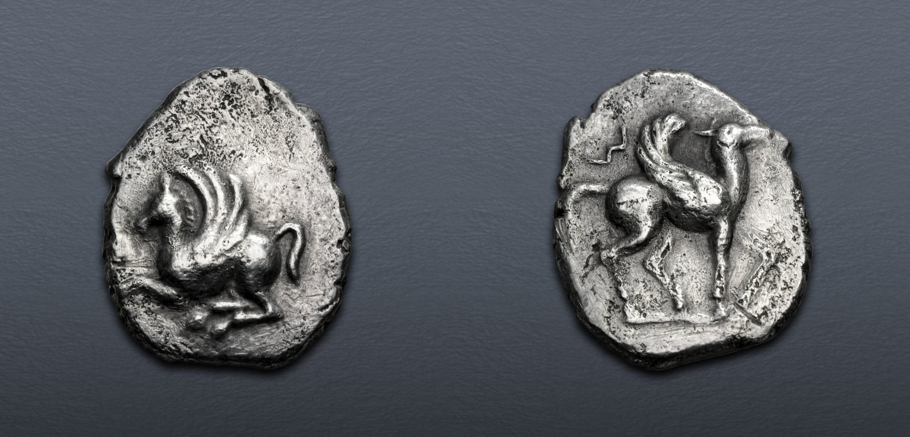 CORINTHIA, Corinth. Circa 350/45-285/146 BC. AR Diobol (10mm, 1.11 g ...