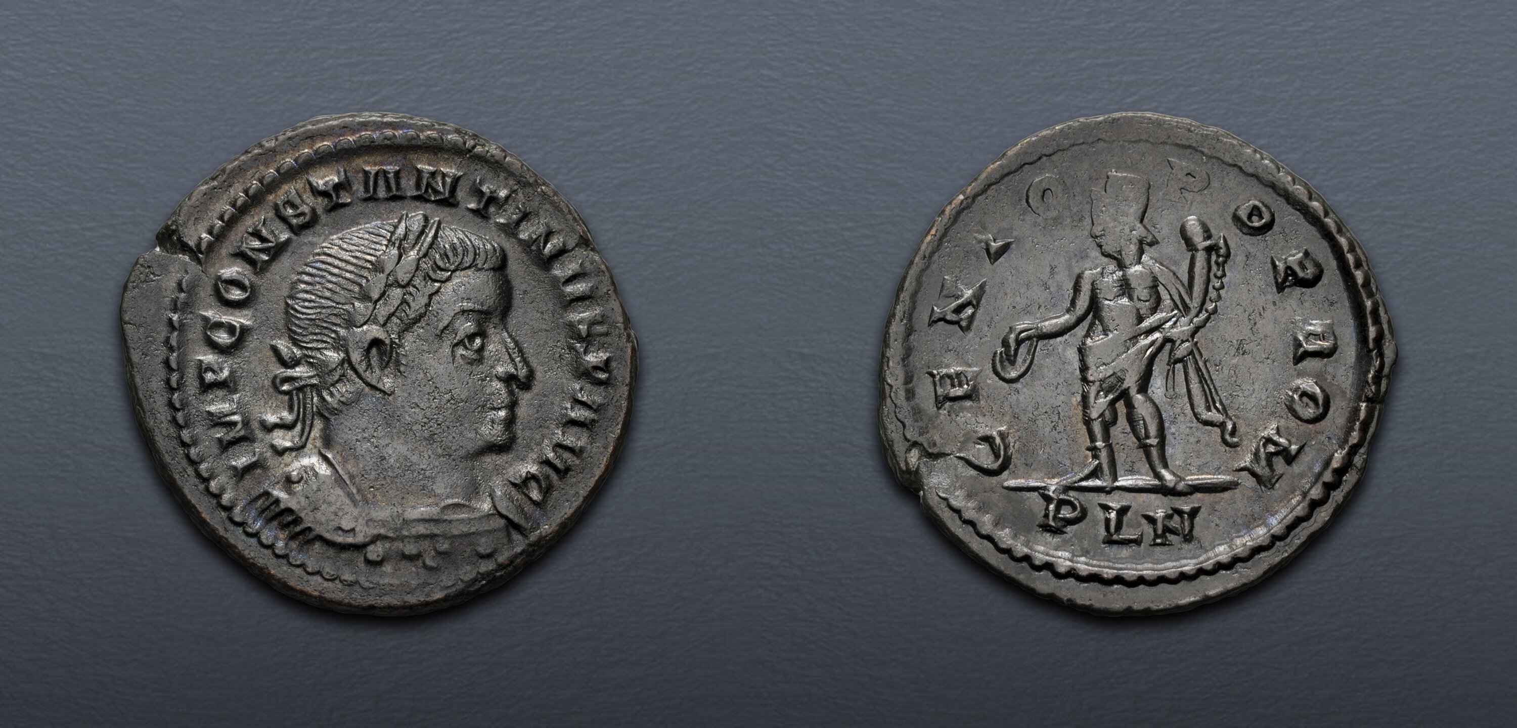 Constantine I. AD 307/310-337. Æ Follis (25.5mm, 6.56 g, 7h). Londinium ...