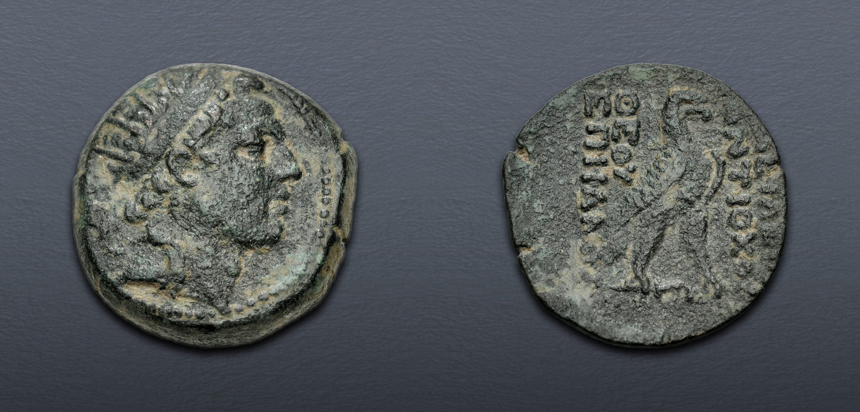 SELEUKID EMPIRE. Antiochos IV Epiphanes. 175-164 BC. Æ (21mm, 8.77 g ...
