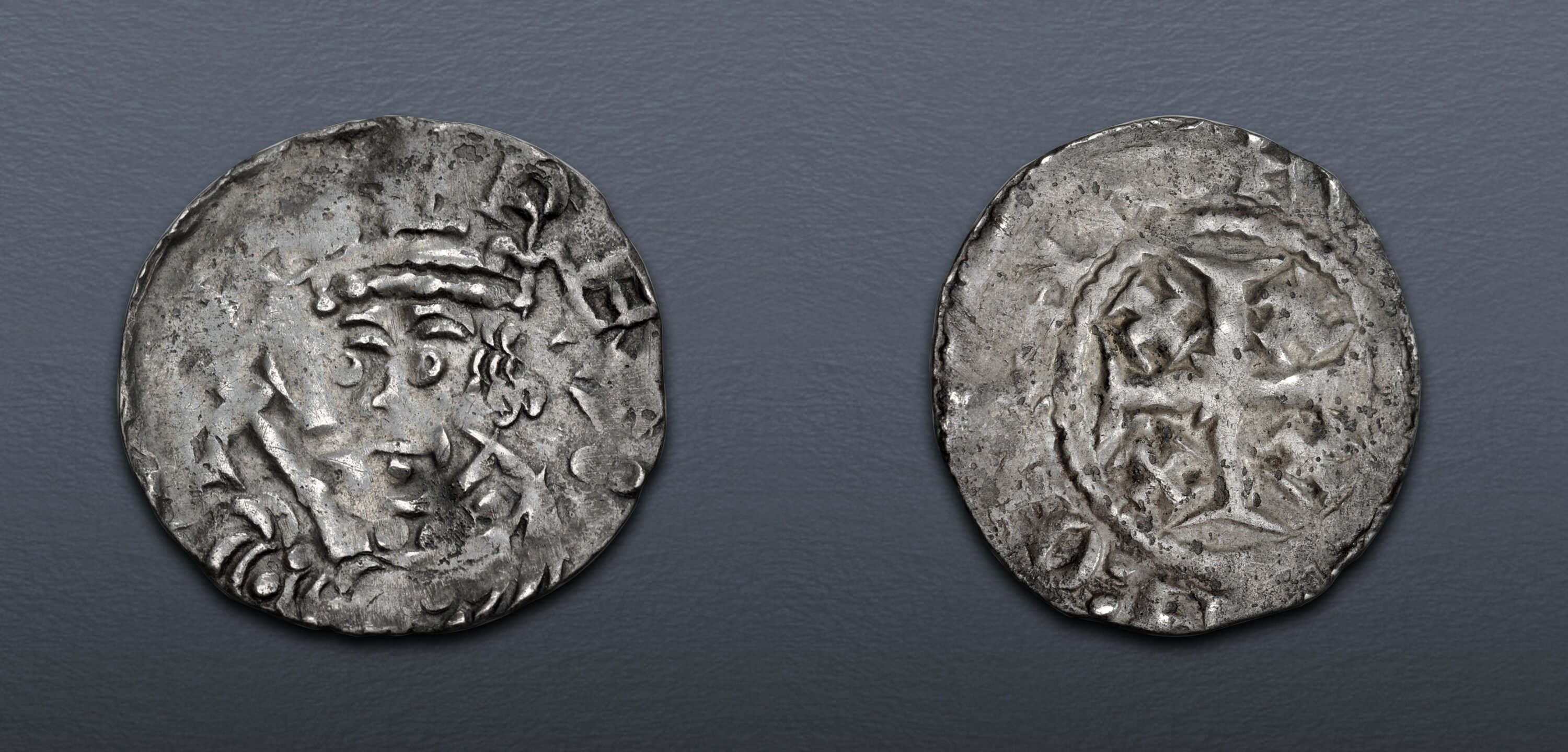 PLANTAGENET. Henry II. 1154-1189. AR Penny (19mm, 1.33 g, 4h). Cross ...