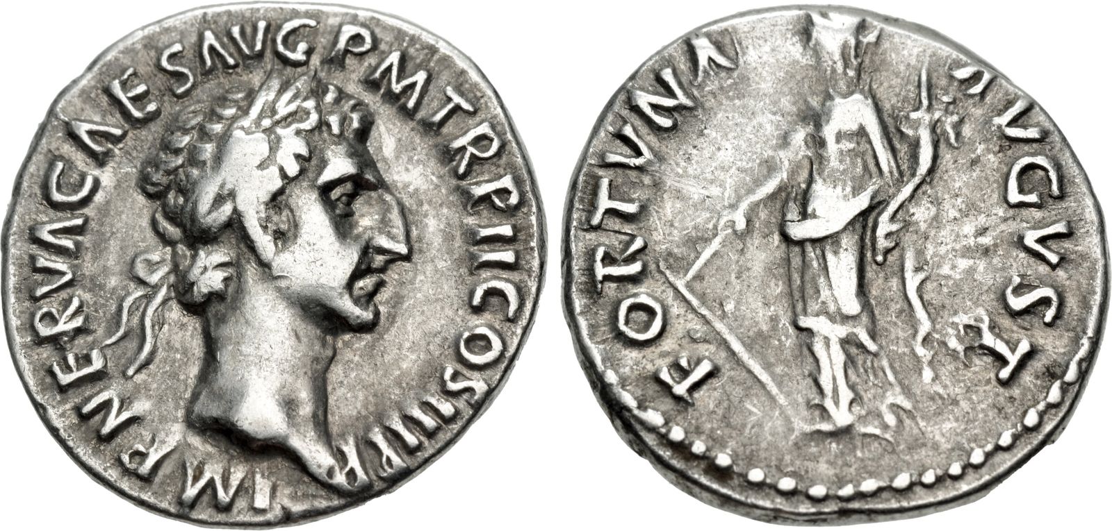 Nerva. AD 96-98. AR Denarius (17mm, 3.28 g, 7h). Rome mint. Struck AD ...