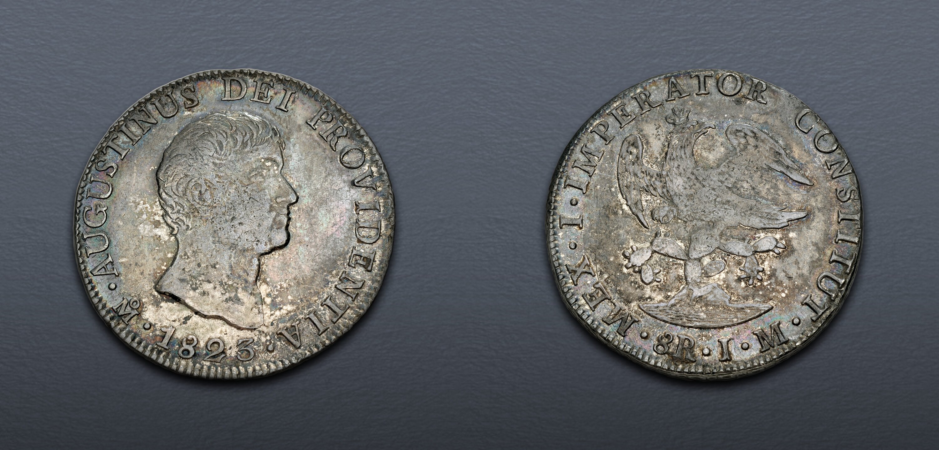 MEXICO, First Mexican Empire. Agustín de Iturbide. 1822-1823. AR 8 ...