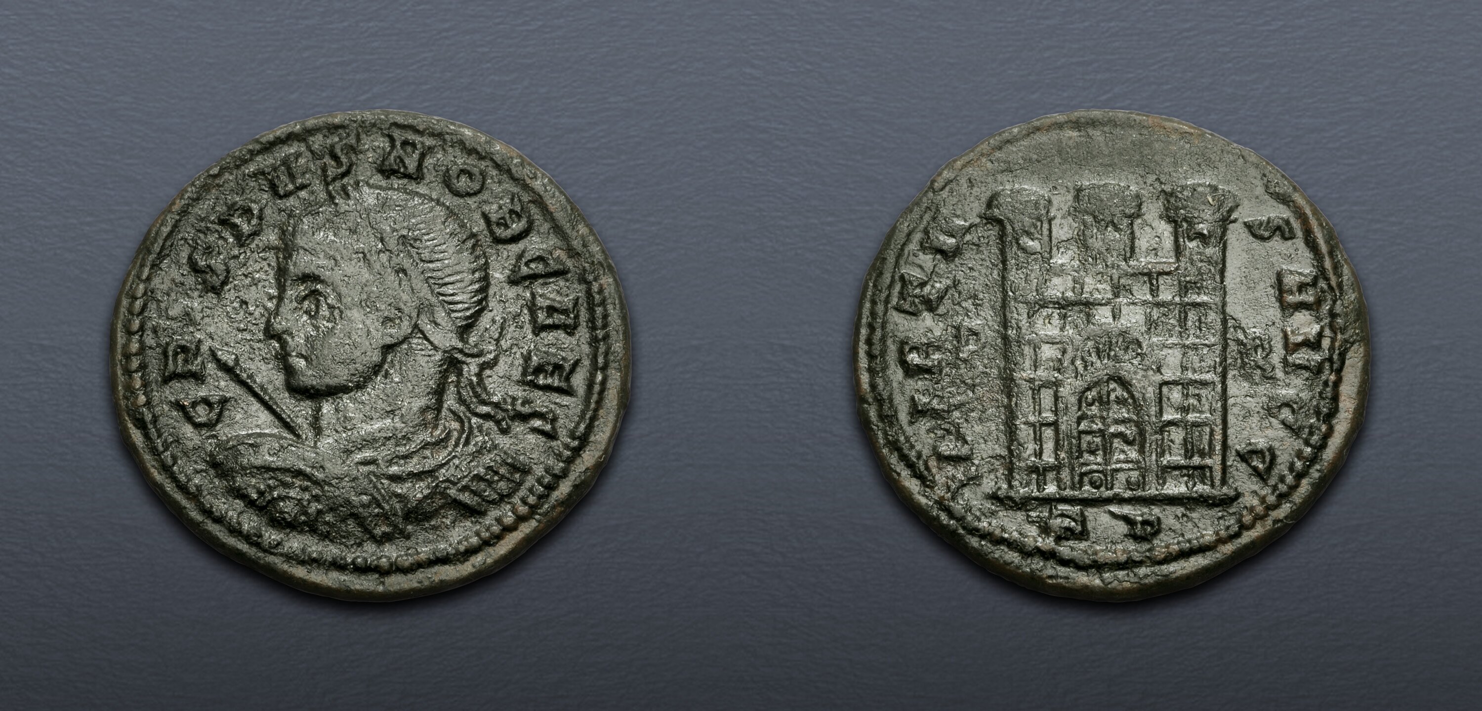 Crispus. Caesar, AD 316-326. Æ Follis (19mm, 2.91 g, 12h). Rome mint ...