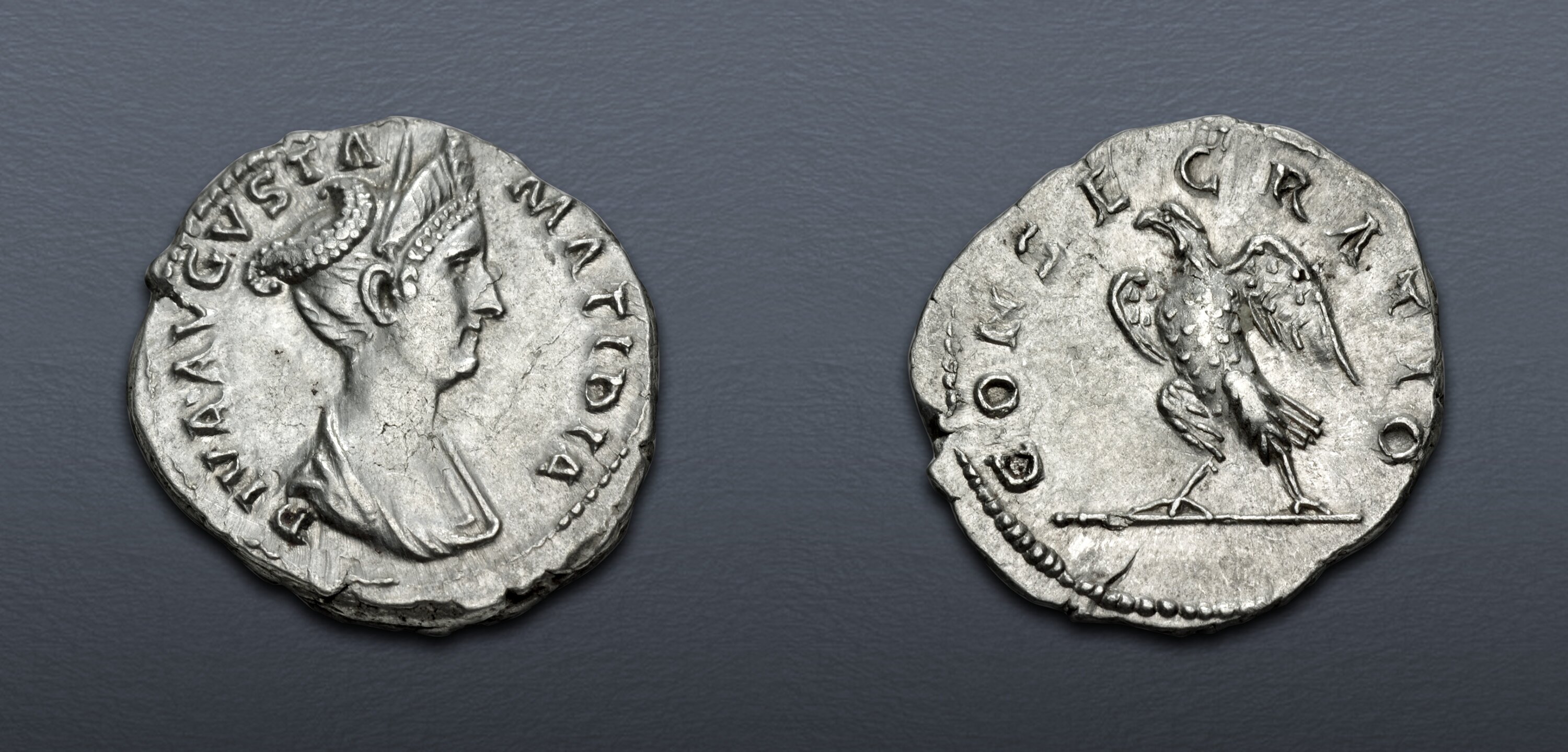 Diva Matidia. Died AD 119. AR Denarius (18mm, 3.36 g, 6h). Consecration ...