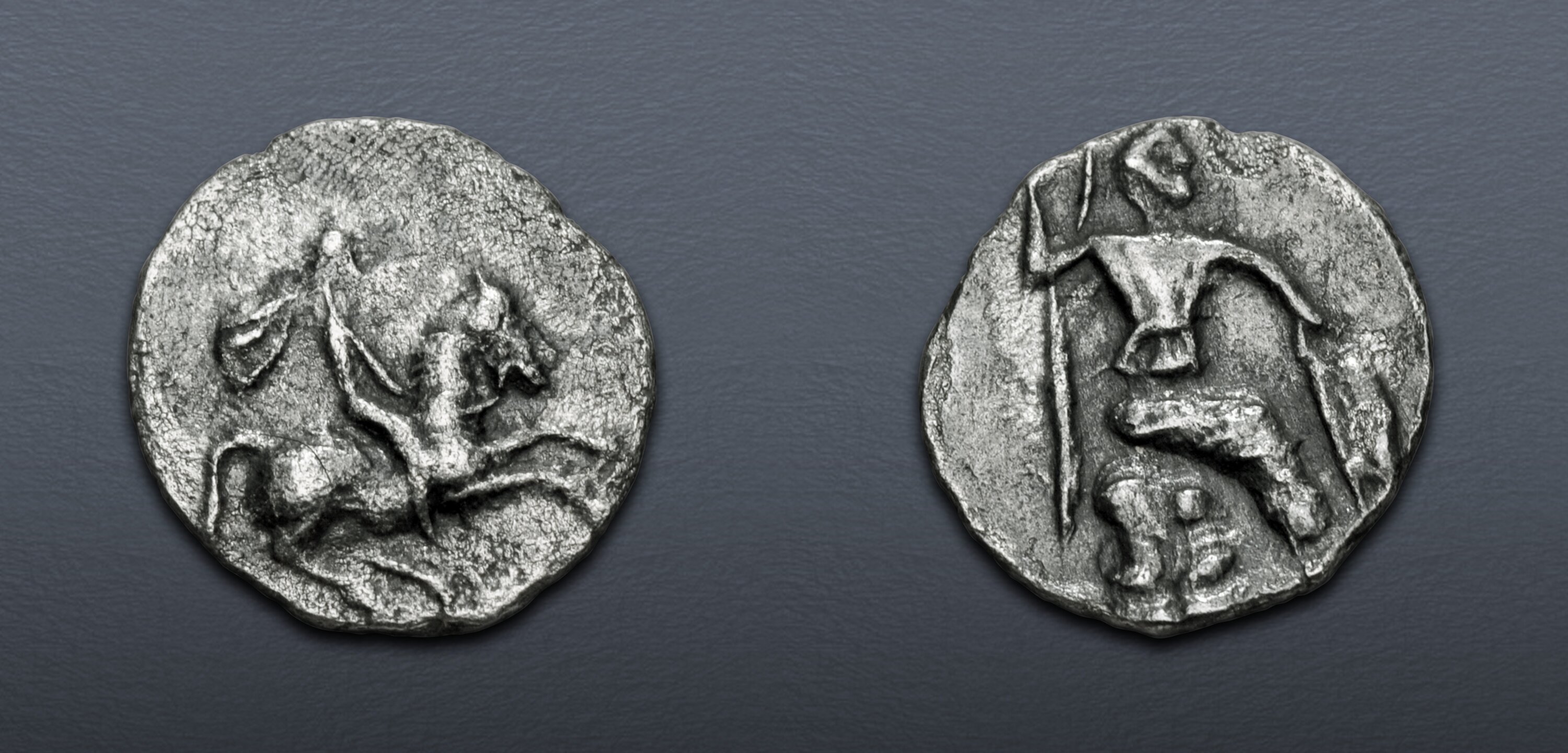 SAMARIA, “Middle Levantine” Series. Circa 375-333 BC. AR Hemiobol (8 ...