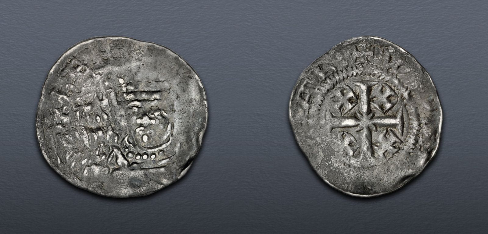 PLANTAGENET. Henry II. 1154-1189. AR Penny (18mm, 1.22 g, 12h). Cross ...