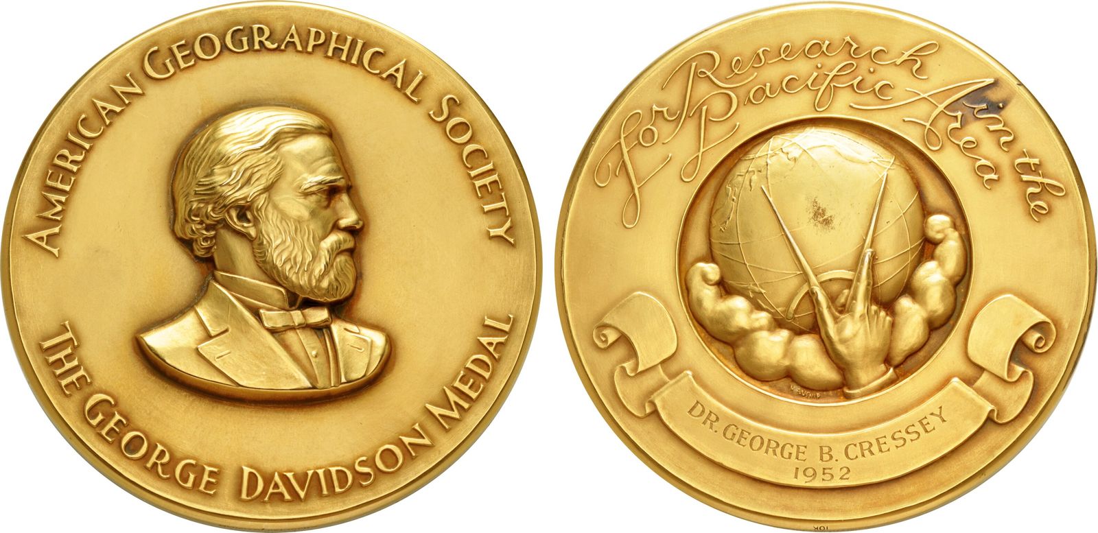 The American Geographical Society – George Davidson Medal. AV Medal ...