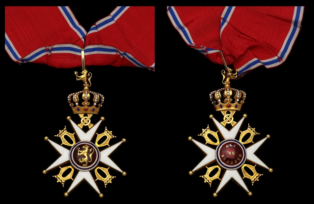 Norway, Kingdom, Order of St Olav, 2nd Class set of Insignia, by J ...