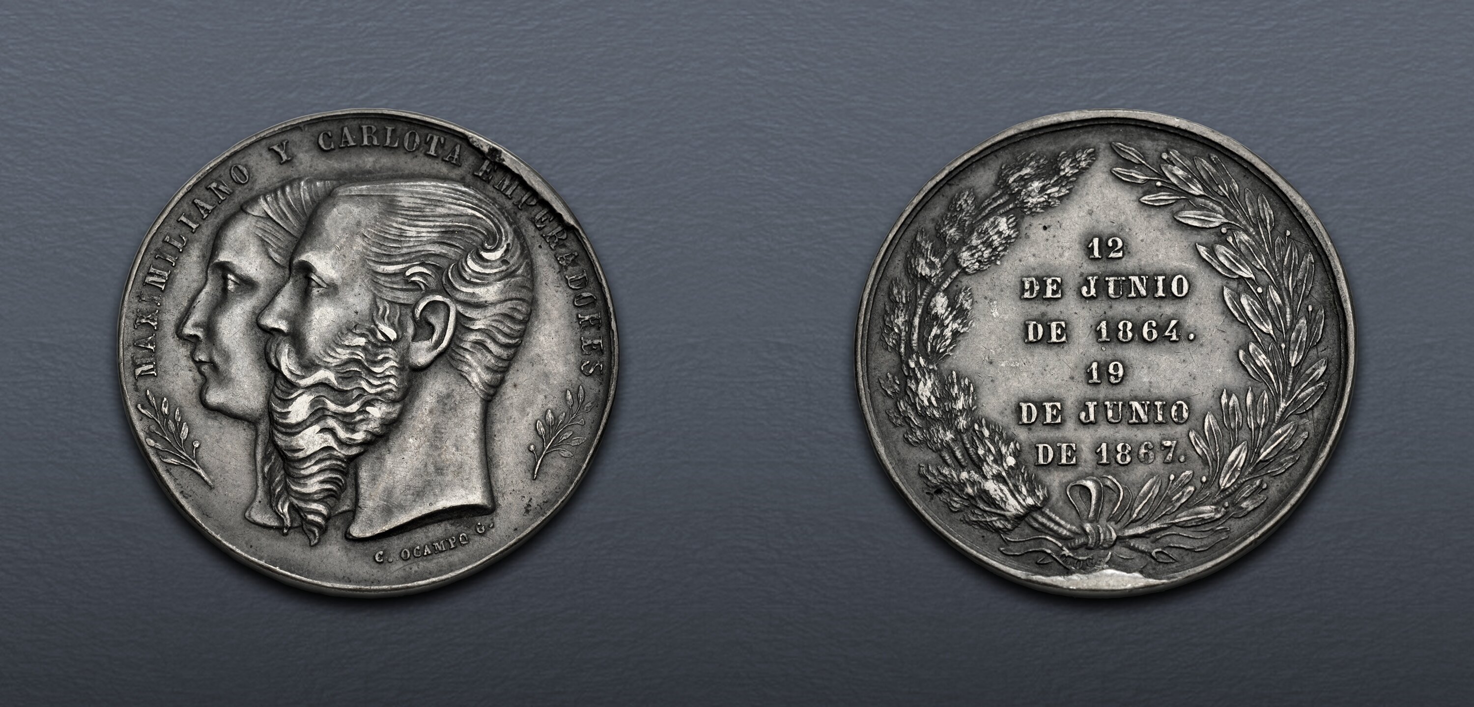 MEXICO, Second Mexican Empire. Maximilian I von Habsburg, with Carlota ...