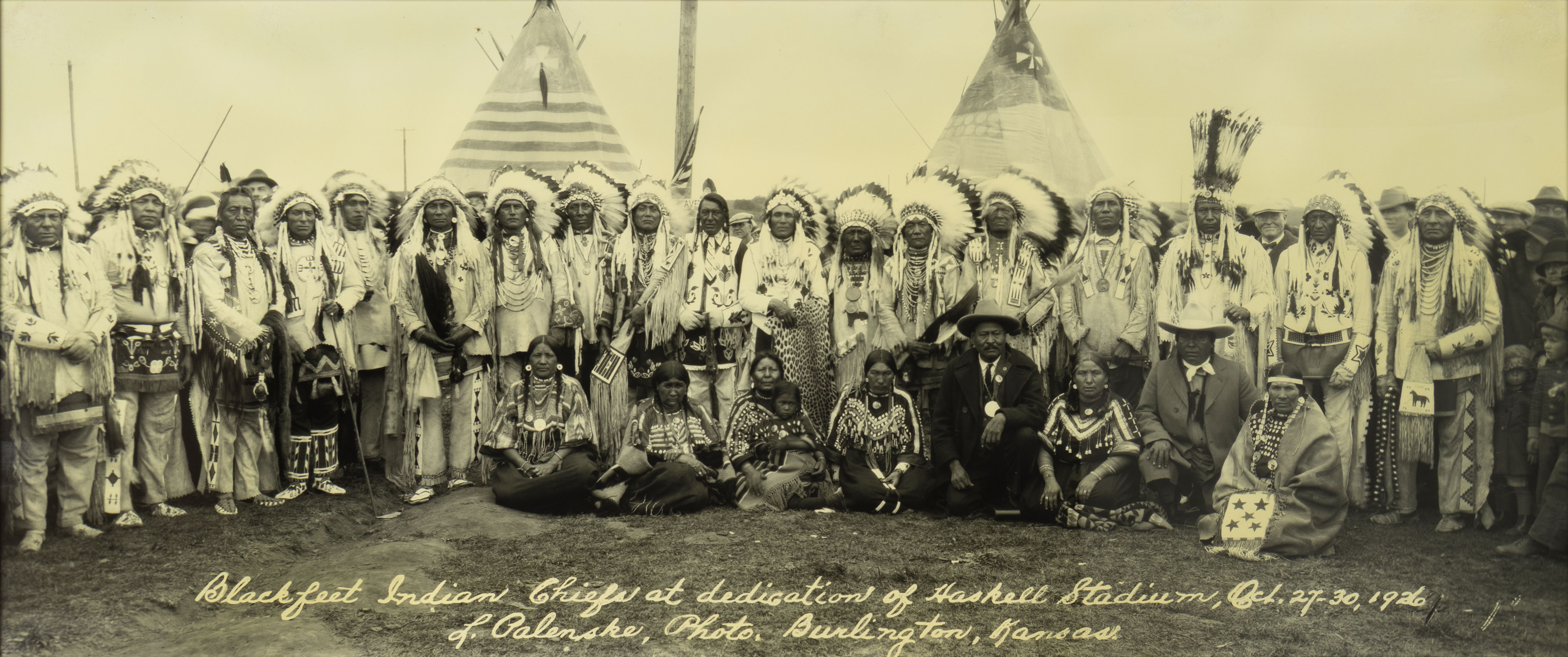 Louis Palenske (1858-1943), Blackfeet Chiefs at the Dedication of ...