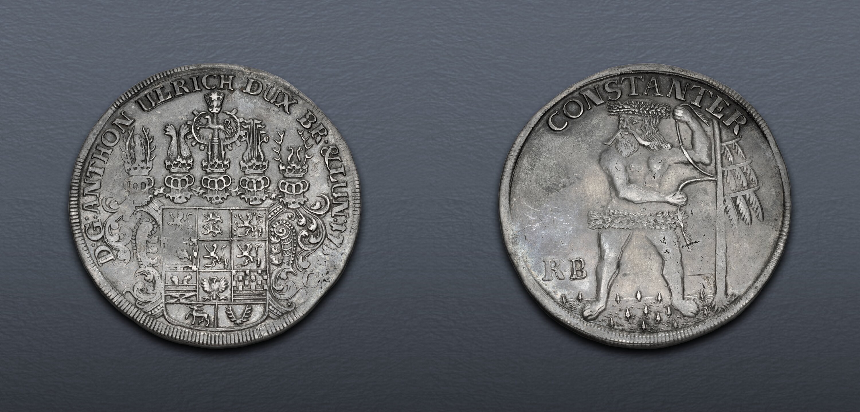 GERMANY, Braunschweig-Wolfenbüttel (Principality). Anton Ulrich. 1685 ...