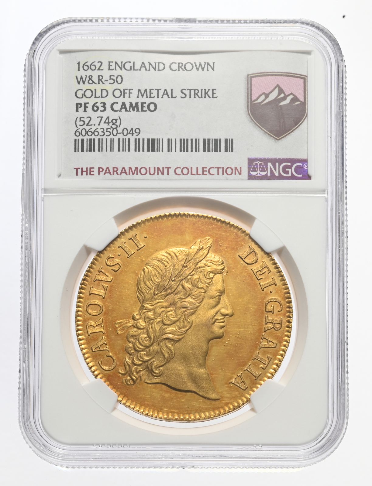 STUART. Charles II. 1660-1685. Proof AV Pattern Crown (39mm, 52.74 g ...