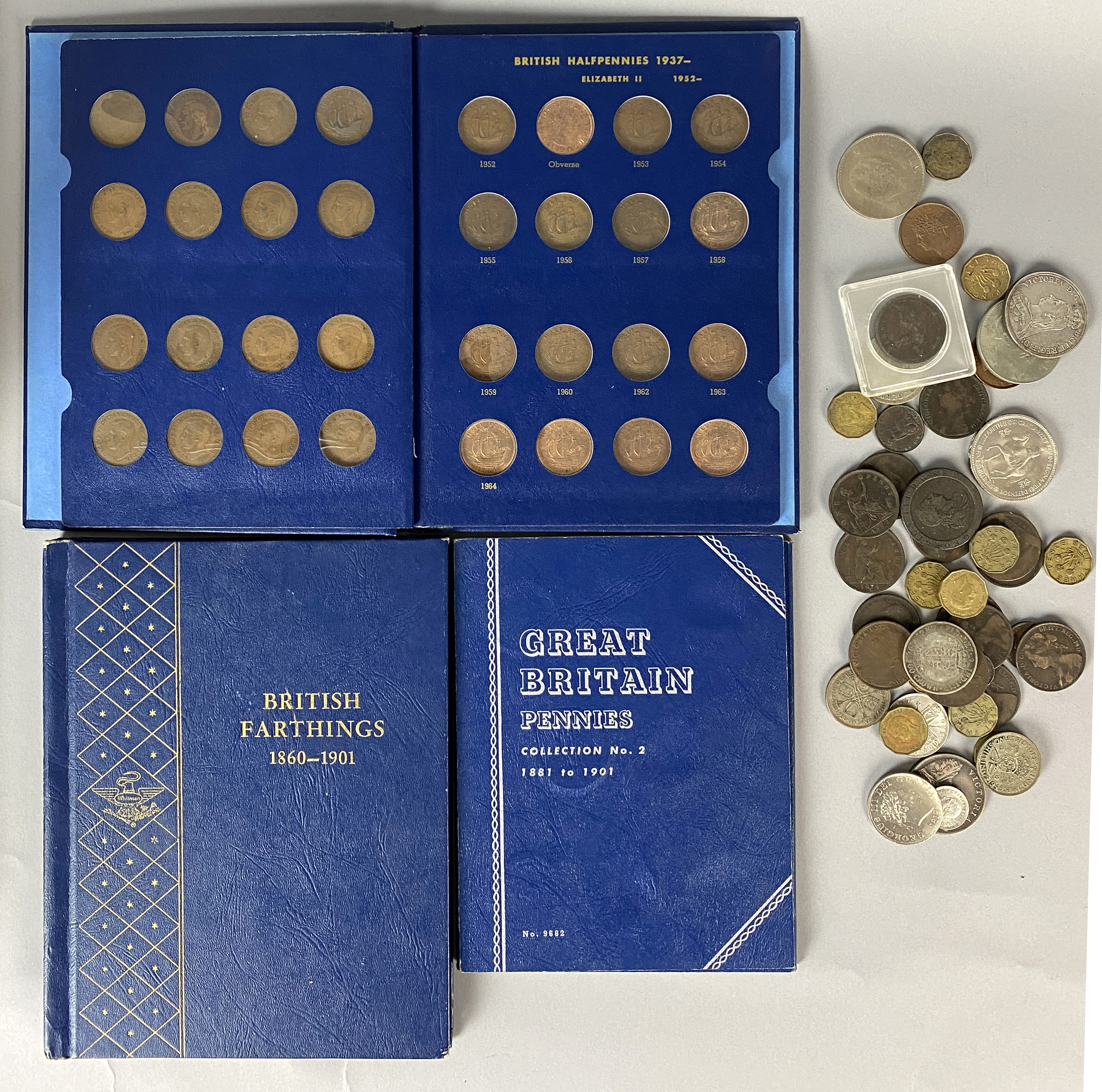 BRITISH. Miscellaneous. Lot of approximately two-hundred (200) silver ...
