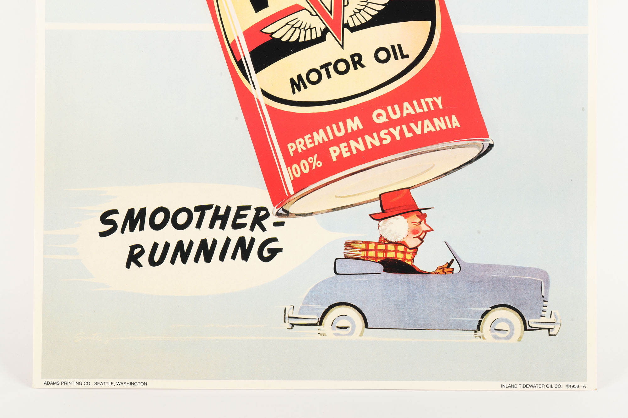 Veedol Motor Oil Poster | Miller & Miller Auctions Ltd