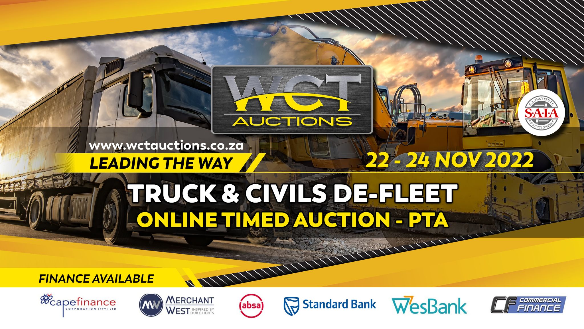 TRUCK & CIVILS DE-FLEET ONLINE TIMED AUCTION-PTA - 22 Nov 2022 to 24 ...