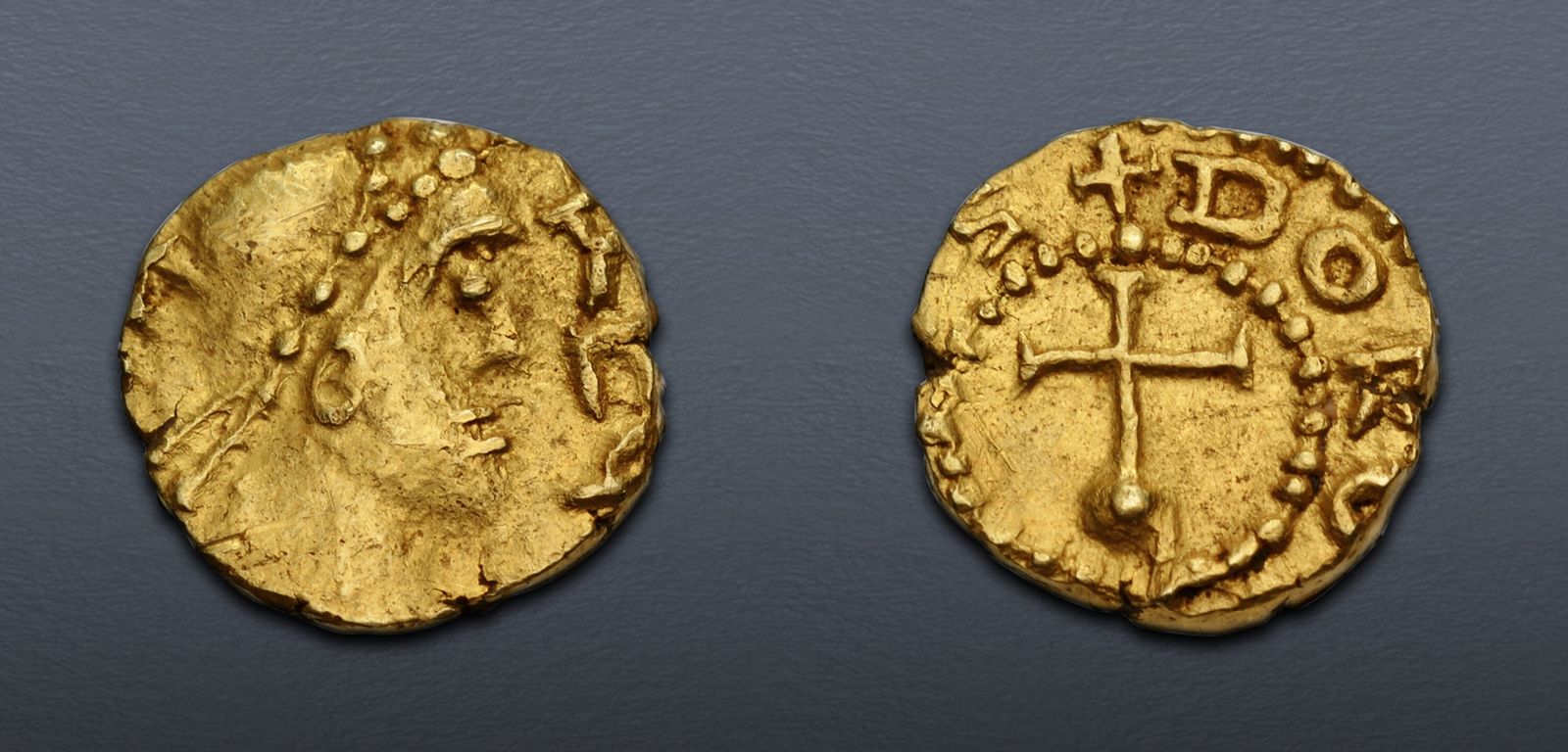 ANGLO-SAXON, Substantive Gold Phase. Eadbald. King of Kent, 616-640. AV ...
