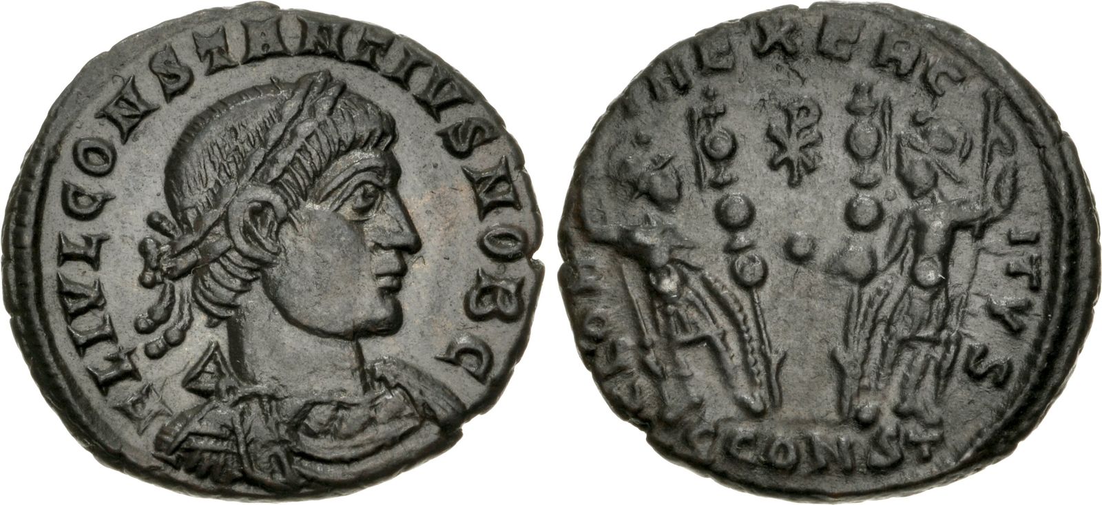 Constantius II. As Caesar, AD 324-337. Æ Follis (17.5mm, 2.50 g, 12h ...