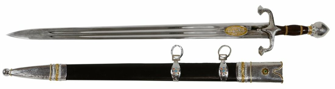 A very rare sword of the Iraqi Order of Qadissiyah Saddam Iraq ...