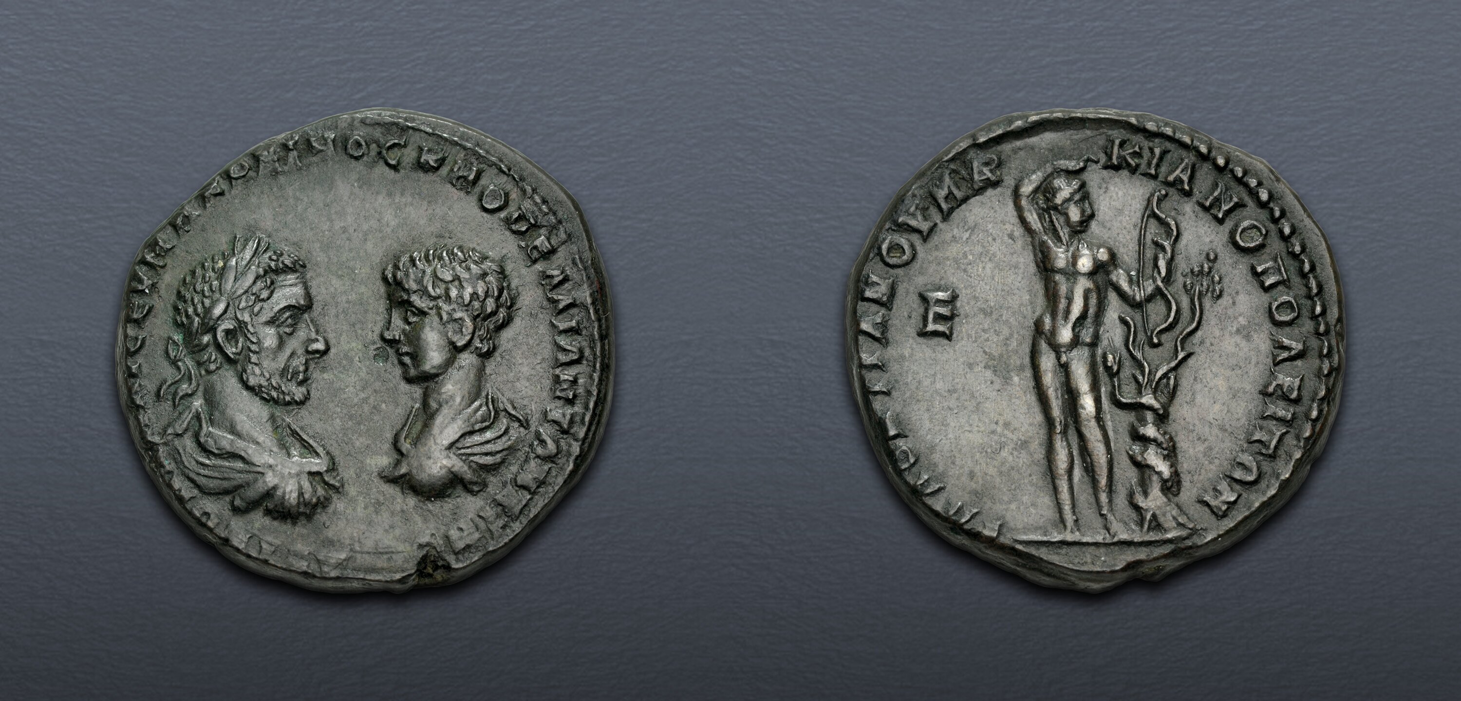MOESIA INFERIOR, Marcianopolis. Macrinus, with Diadumenian as Caesar ...