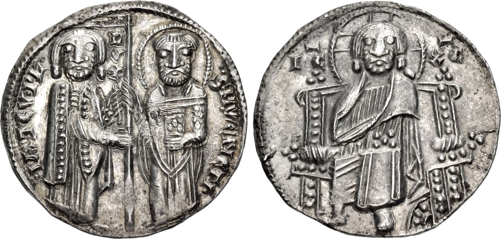 ITALY, Venezia (Venice). Jacopo Tiepolo. 1229-1249. AR Grosso (21mm, 2. ...