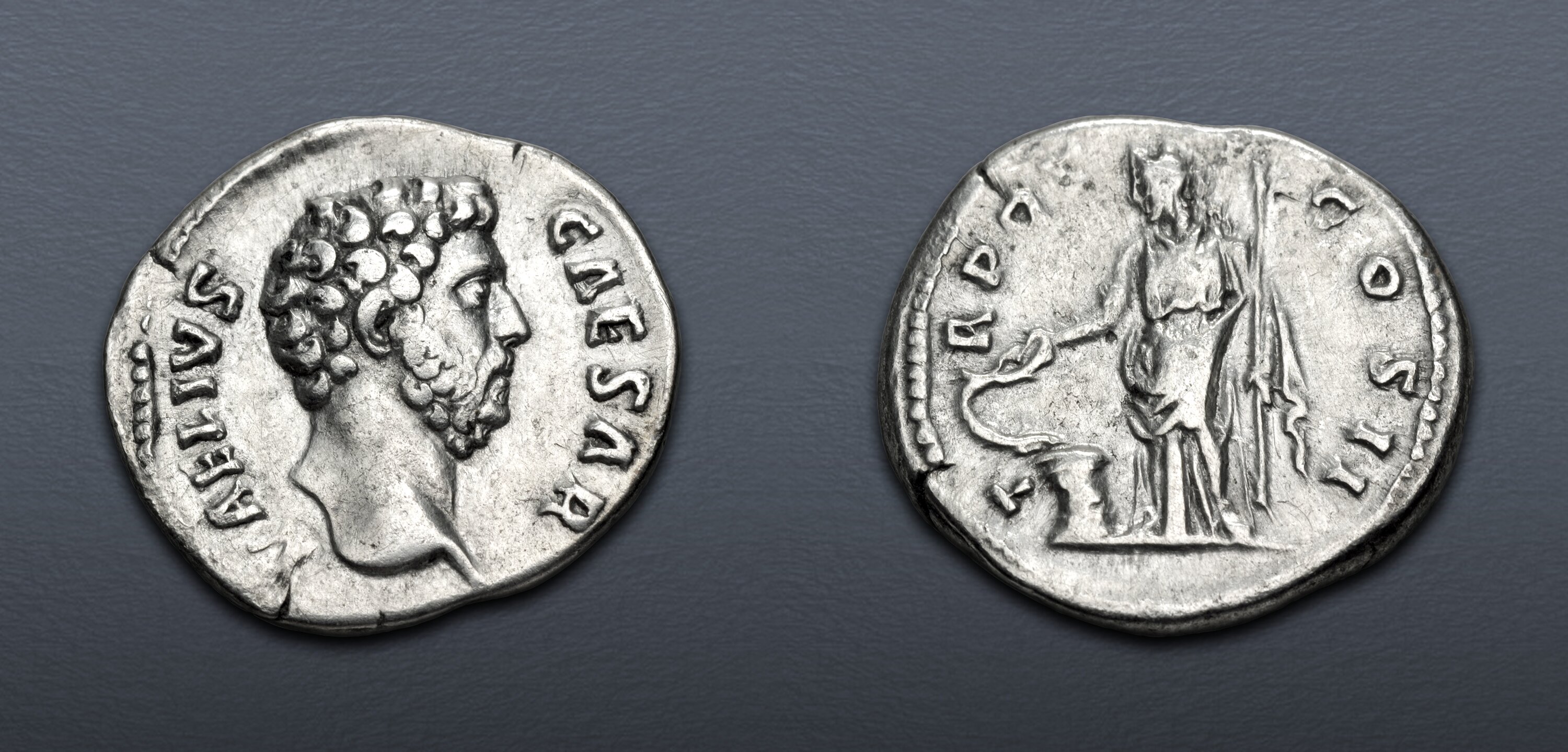 Aelius. Caesar, AD 136-138. AR Denarius (18mm, 2.90 g, 6h). Rome mint ...