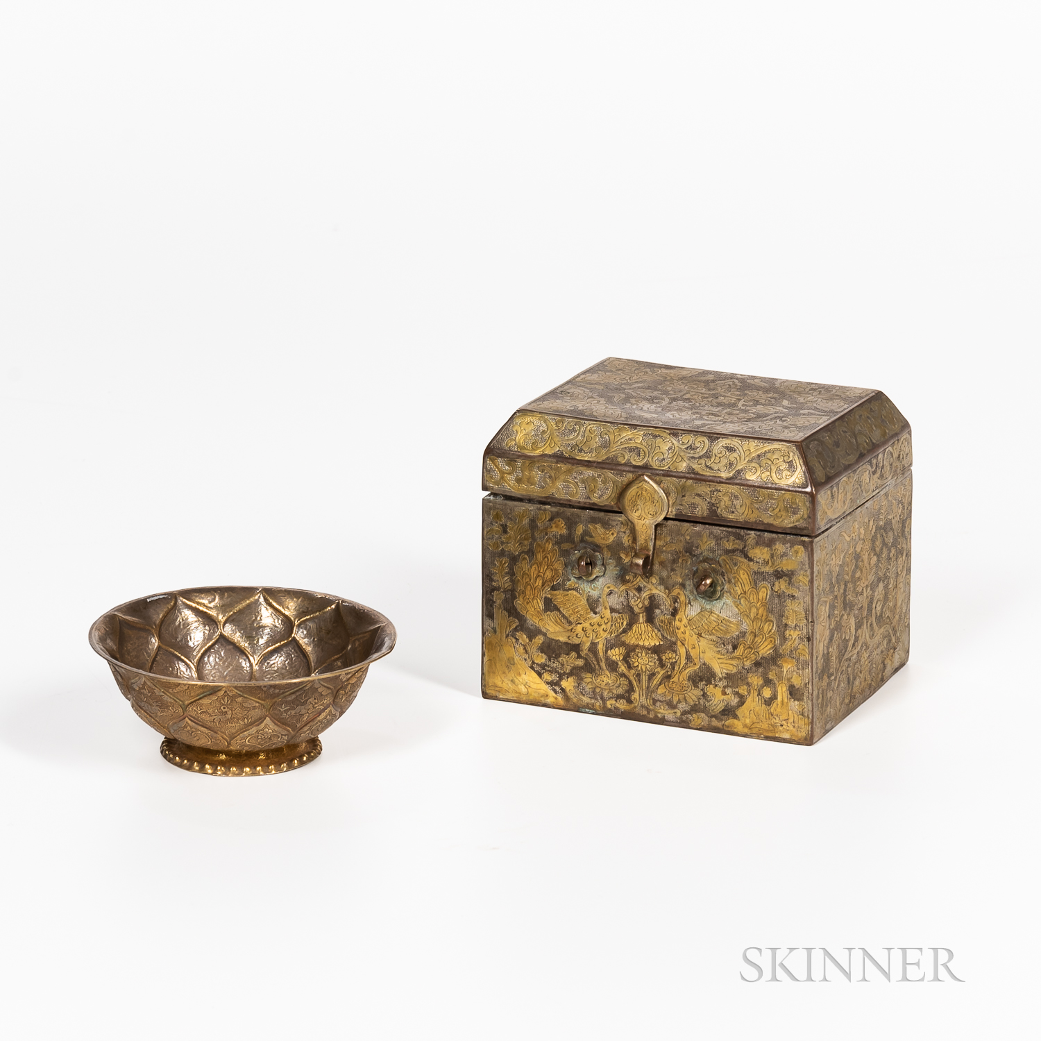 Two Gilt-metal Vessels | Barnebys